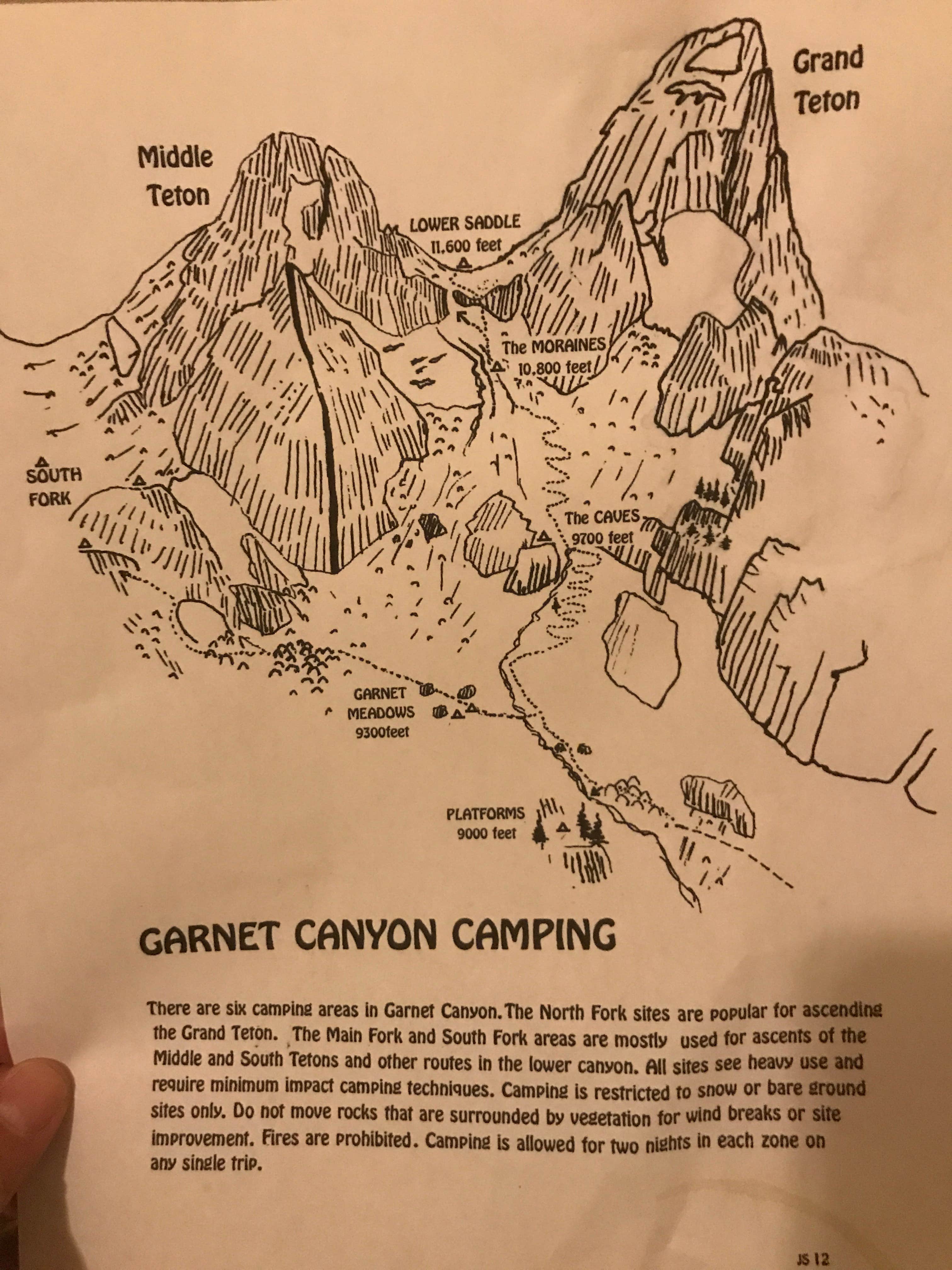 The Platforms at Garnet Canyon — Grand Teton National Park Camping ...