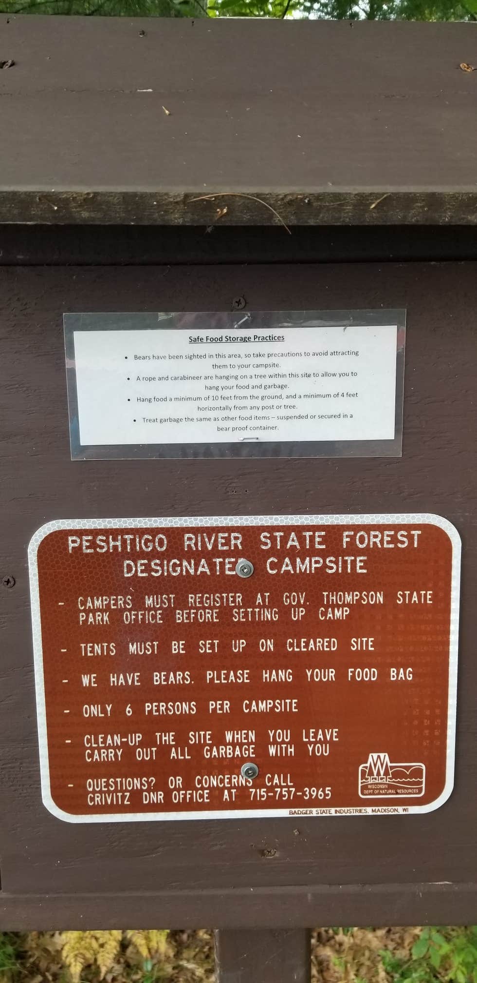 Old Veterans Lake Campground — Governor Earl Peshtigo River State ...