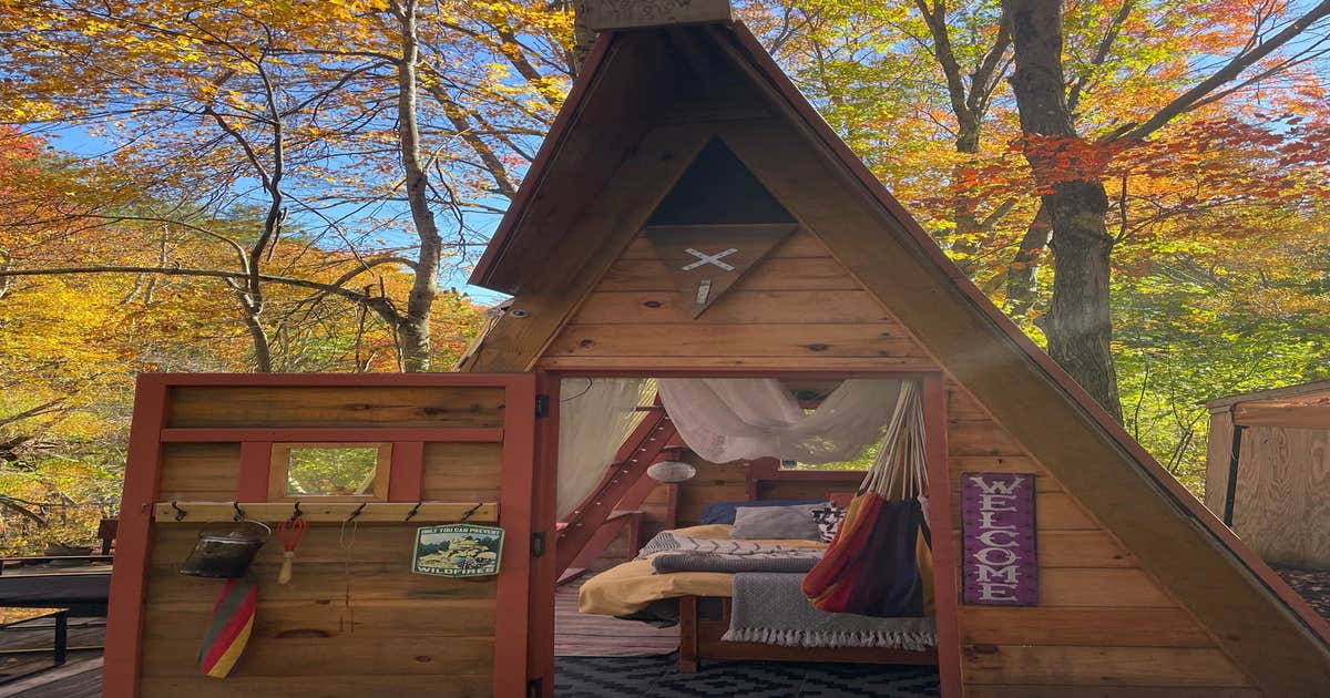 Rustic A-frame by the Water Camping | Woonsocket, Rhode Island