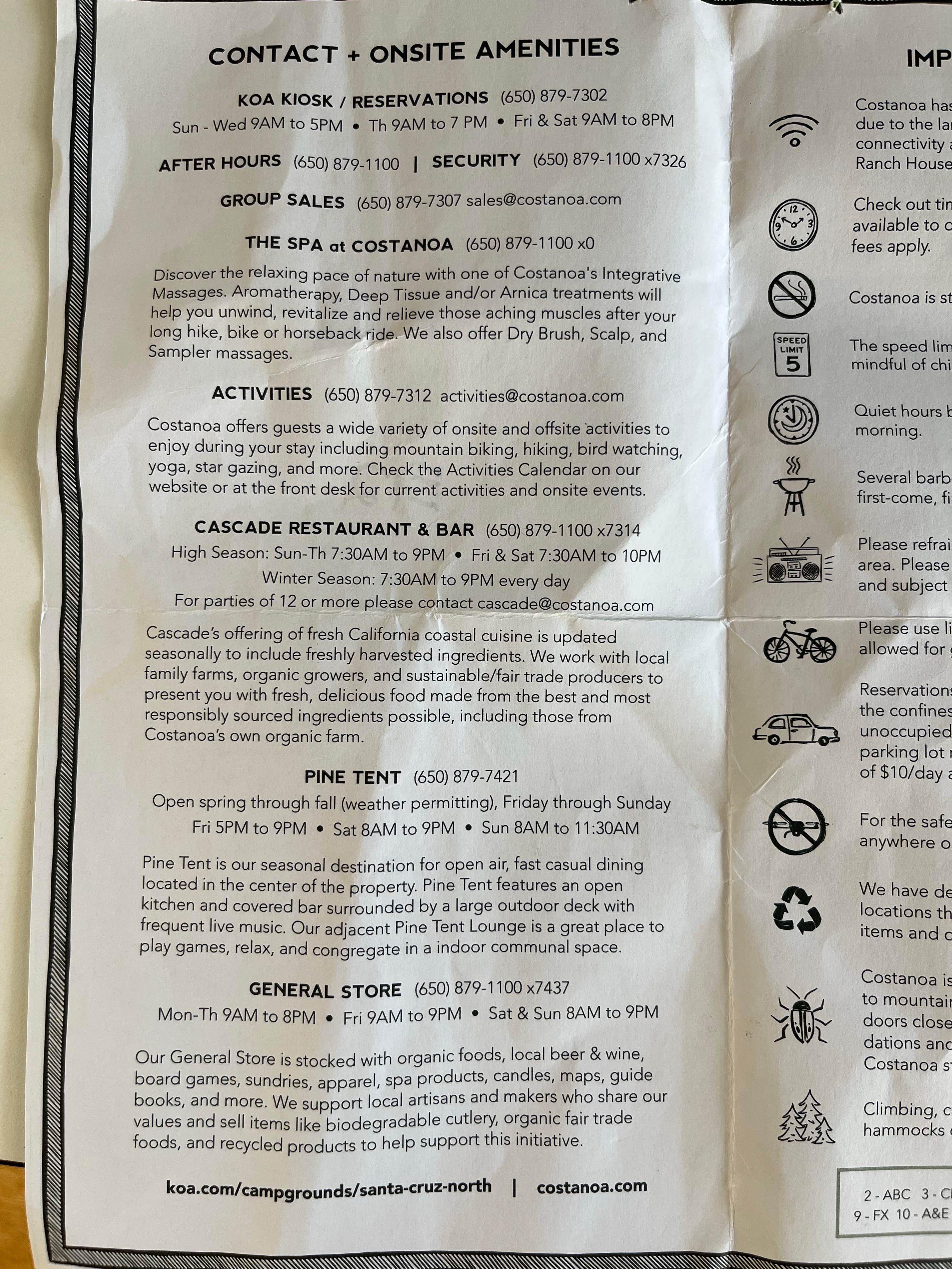 Santa Cruz North-Costanoa KOA Camping | Pescadero, California