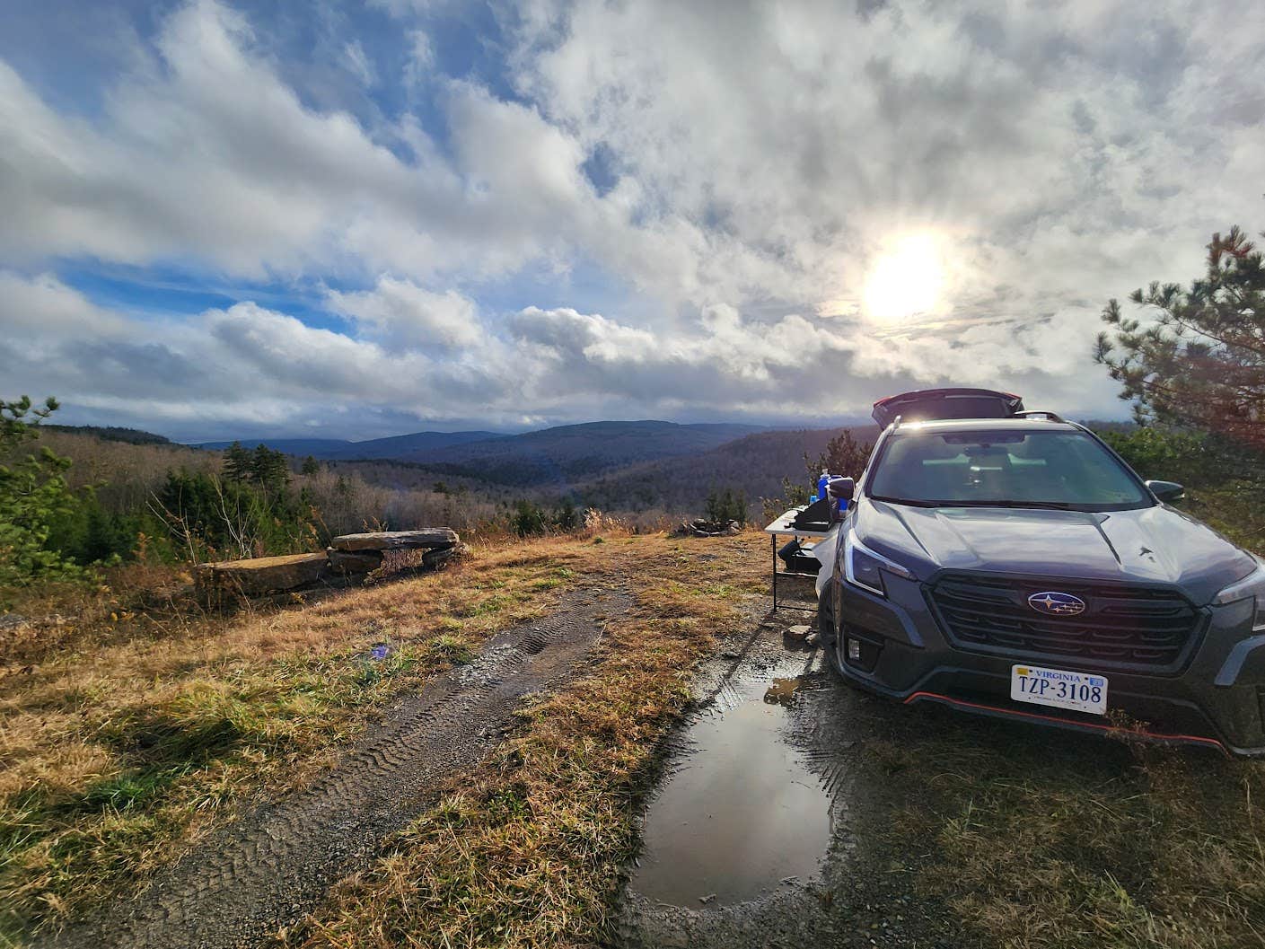 Dispersed camping at Mower Basin | Durbin, West Virginia