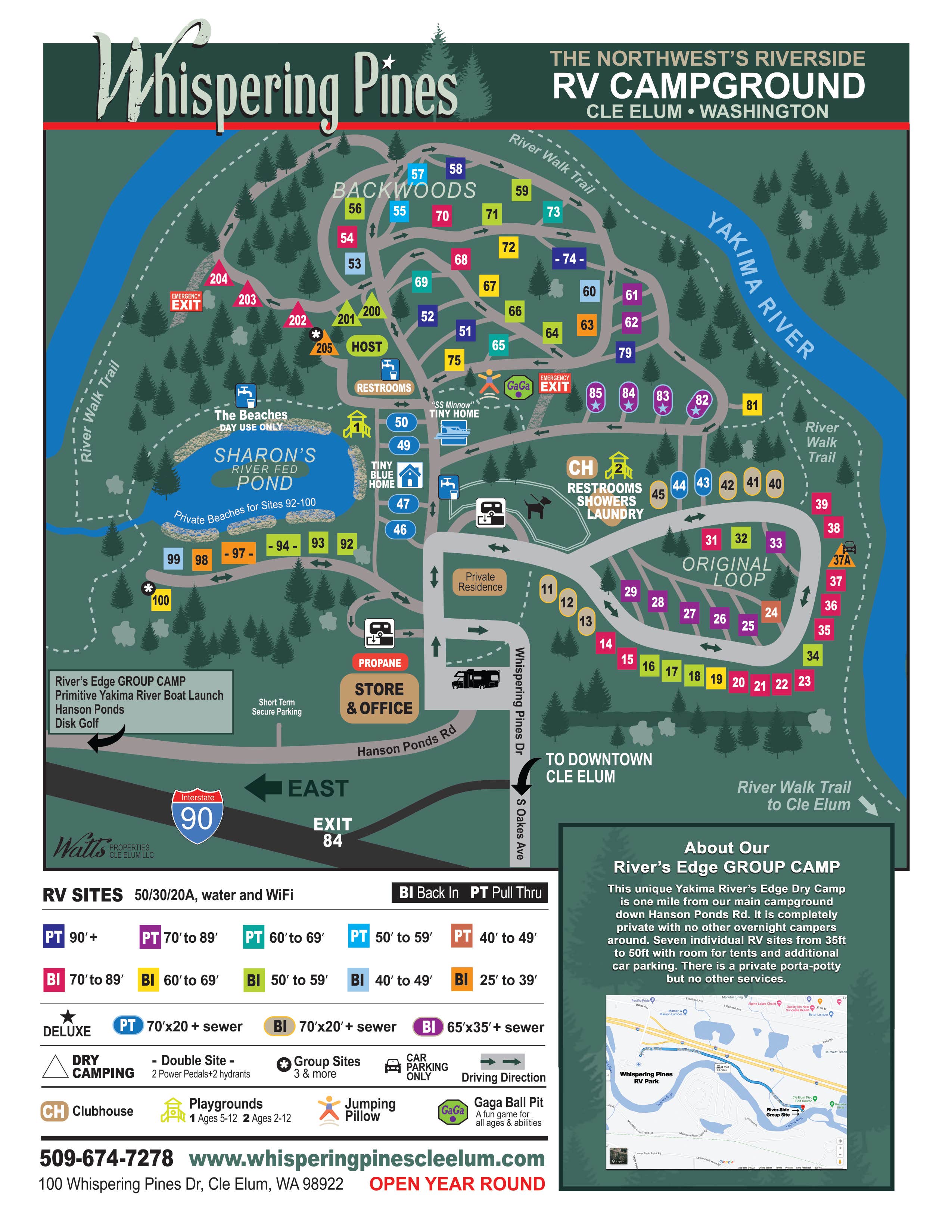 Whispering Pines RV Campground | Cle Elum, WA