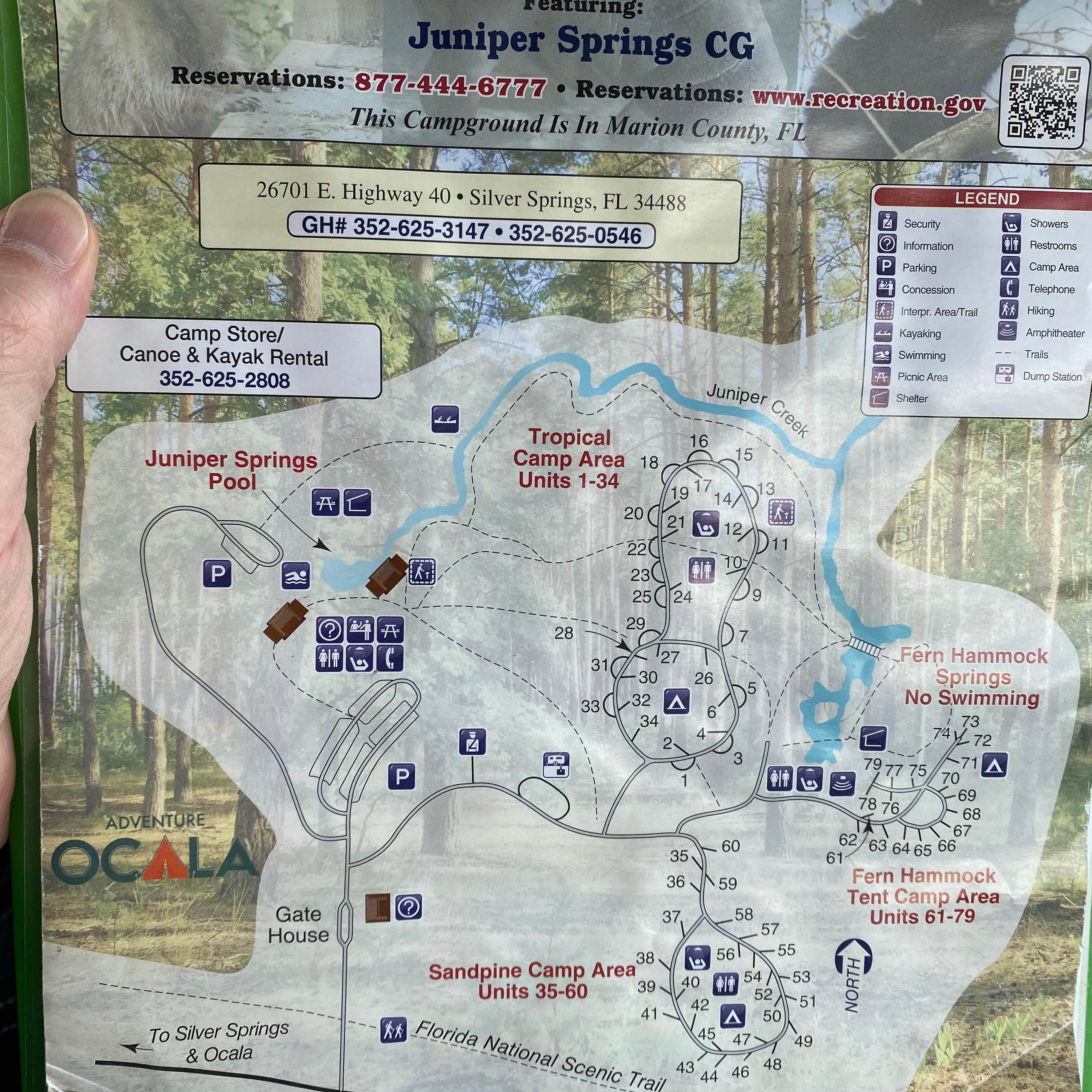 Juniper Springs Rec Area - Tropical Camp Area | Astor, Florida