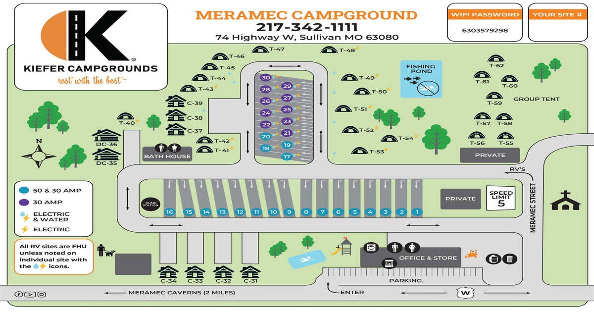 Meramec Campground | Stanton, MO