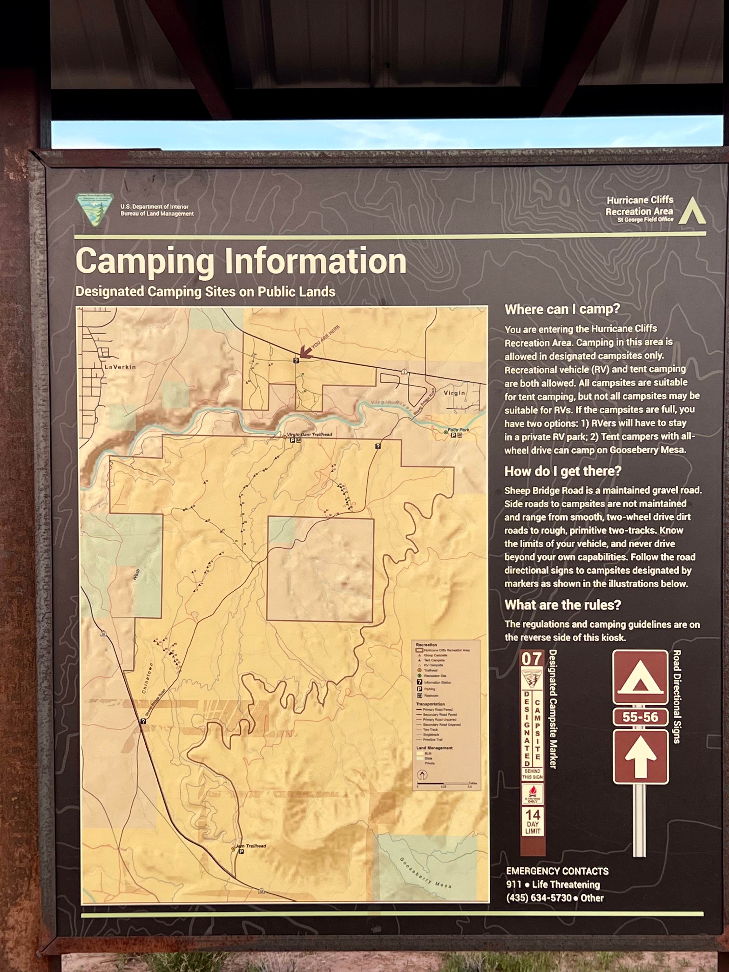 Hurricane Cliffs BLM Dispersed Camping | Virgin, Utah
