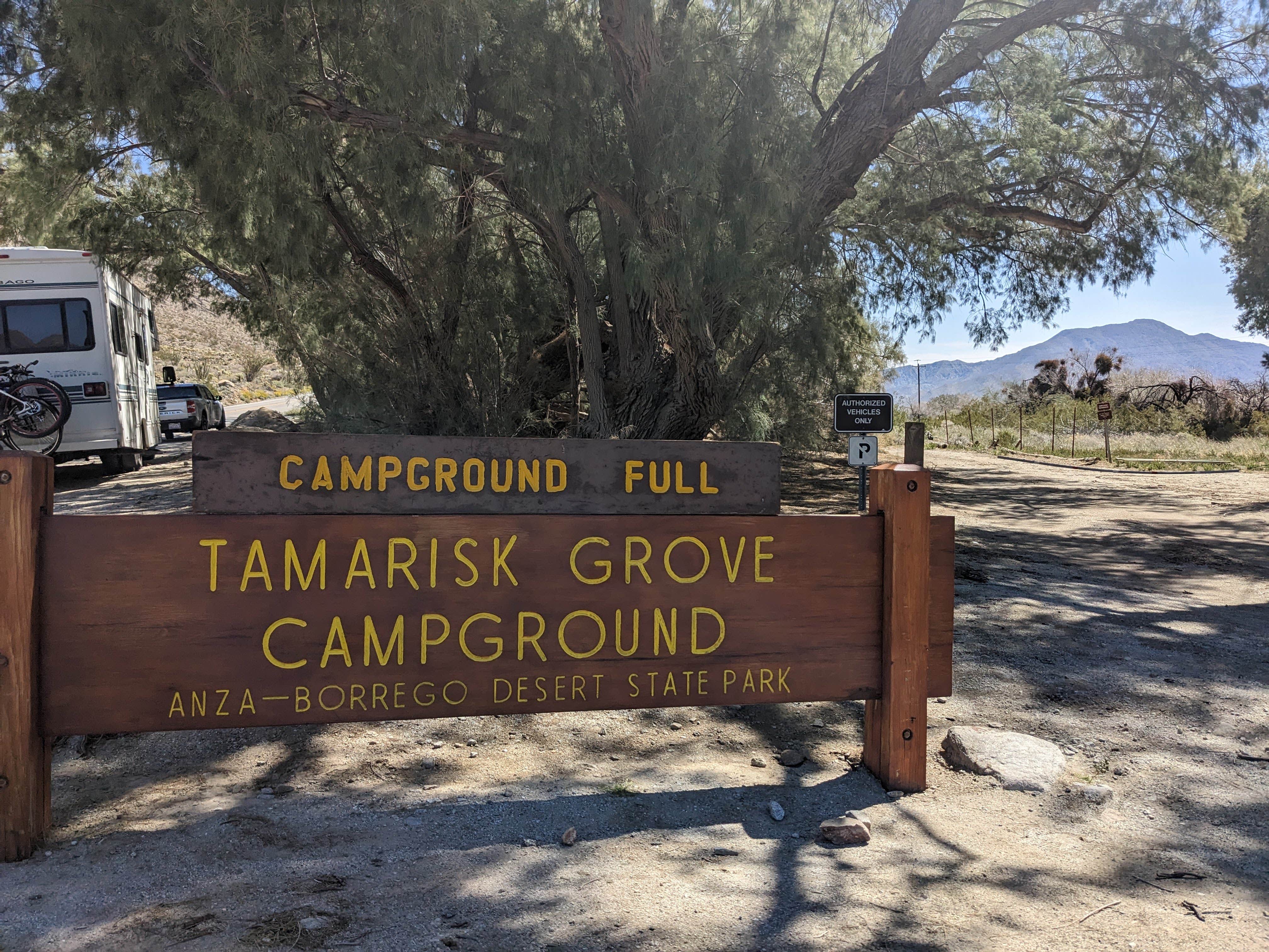 Tamarisk Grove Campground — Anza-Borrego Desert State Park | Borrego ...