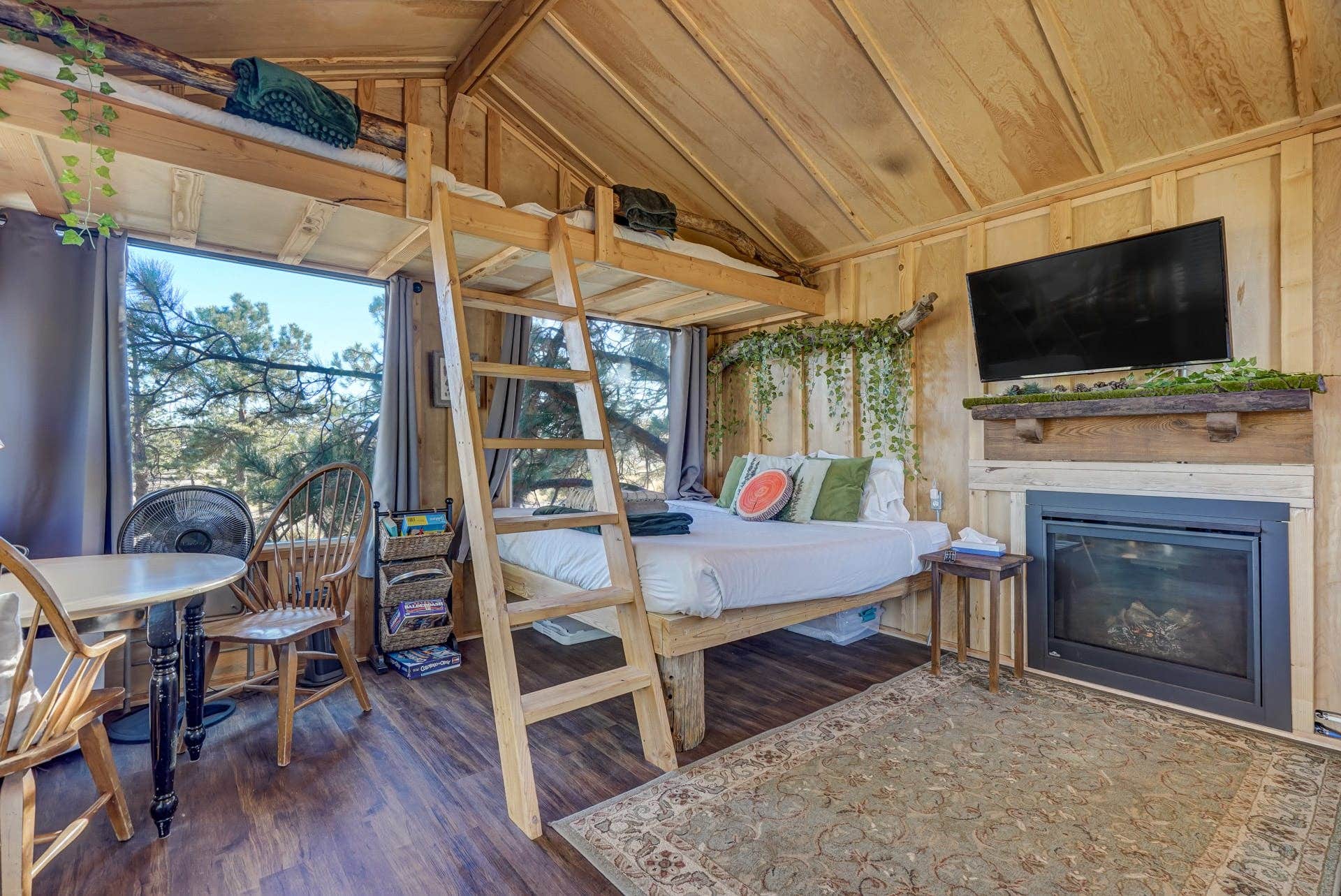 Treehouse Mountain Views Unique Ranch Experience Camping | Larkspur, CO