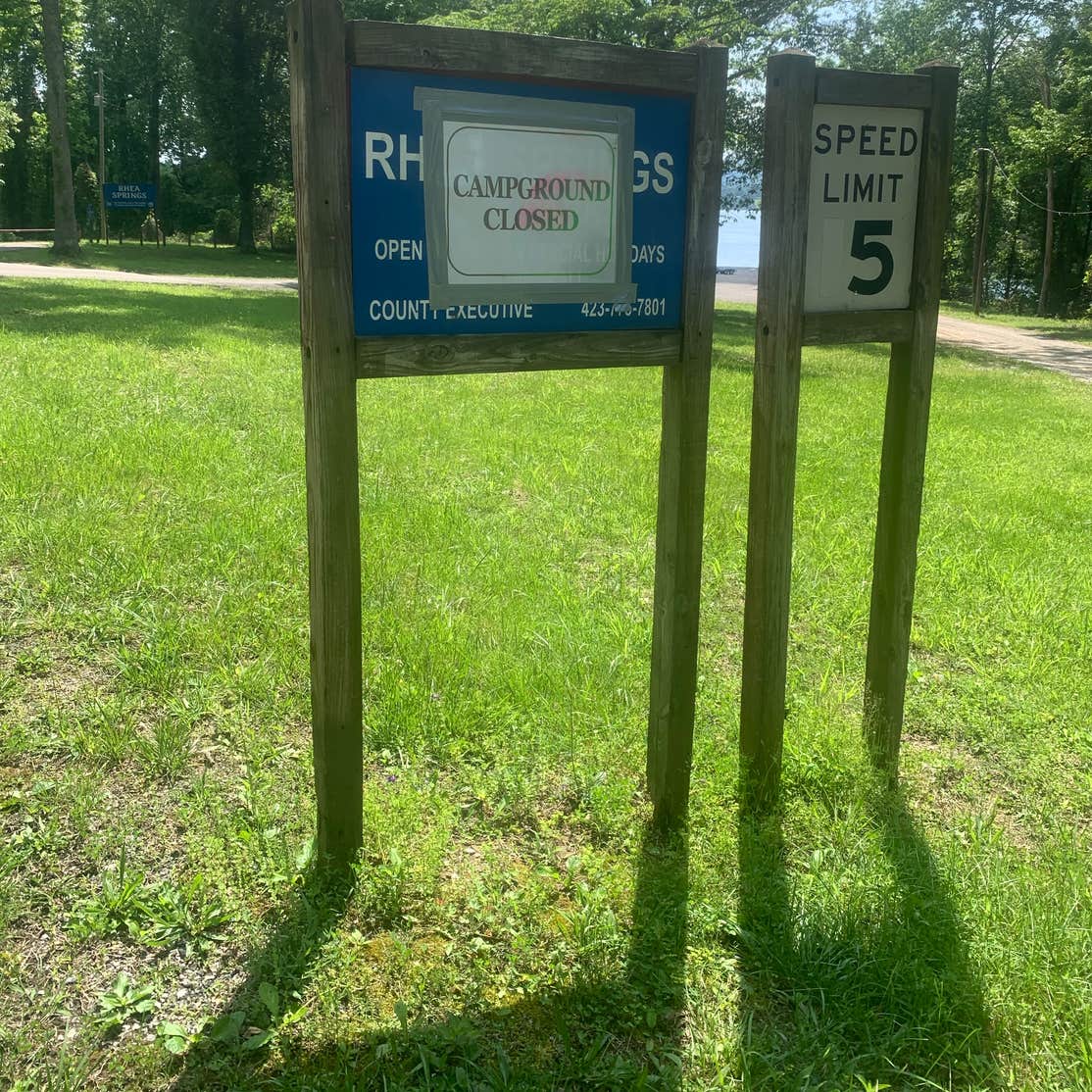 Rhea Springs Recreation Area County Park and Campground | Spring City ...