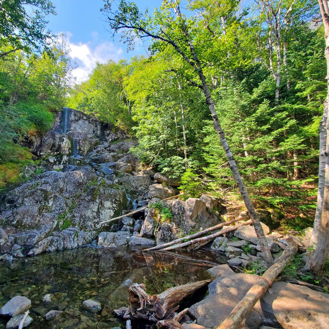 MacIntyre Brook Falls campground | Lake Placid, New York