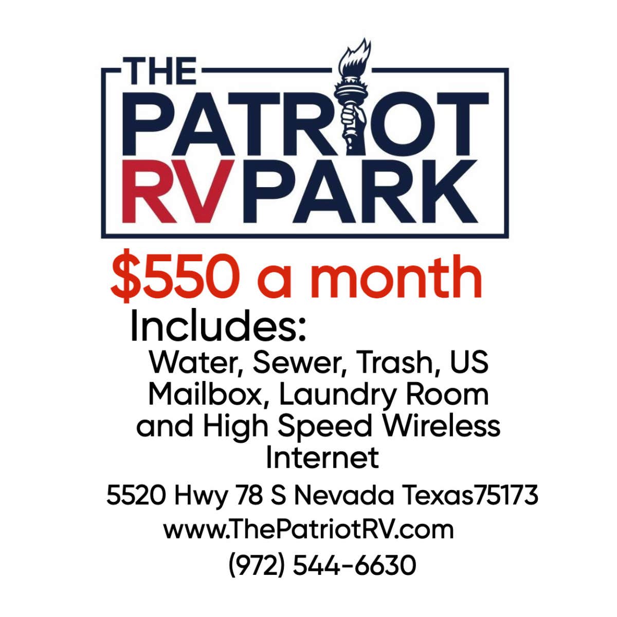 Patriot RV Park | Lavon Lake, Texas