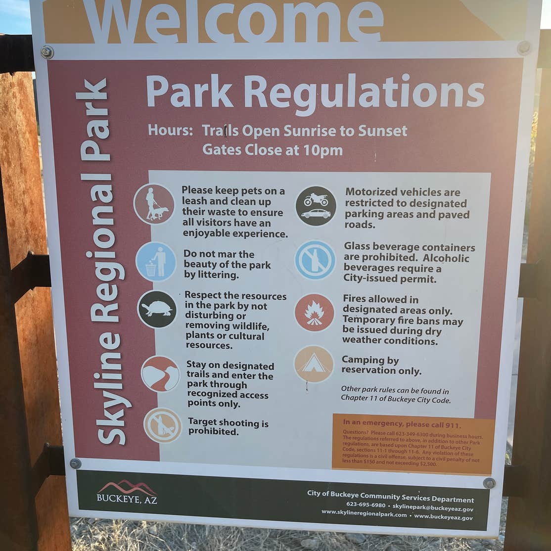Skyline Regional Park Camping | Buckeye, AZ