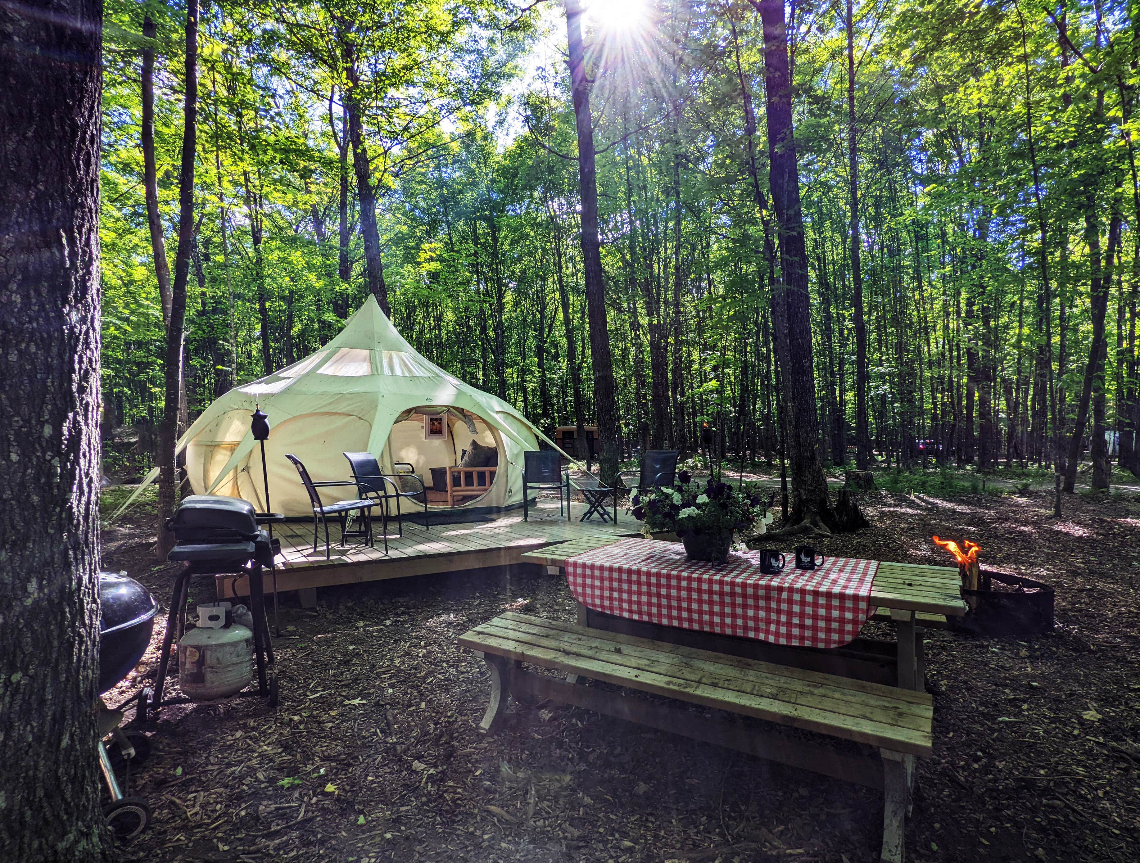 Coadys' Point of View Lake Resort & Glamping Campground | Land o Lakes, WI