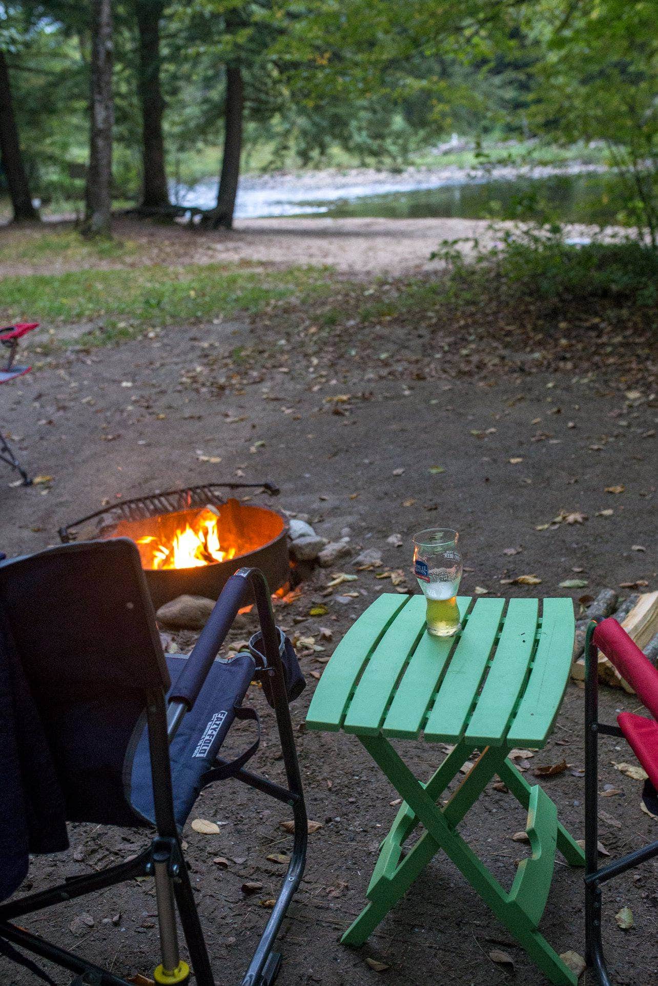 Camping On The Battenkill | Arlington, Vermont