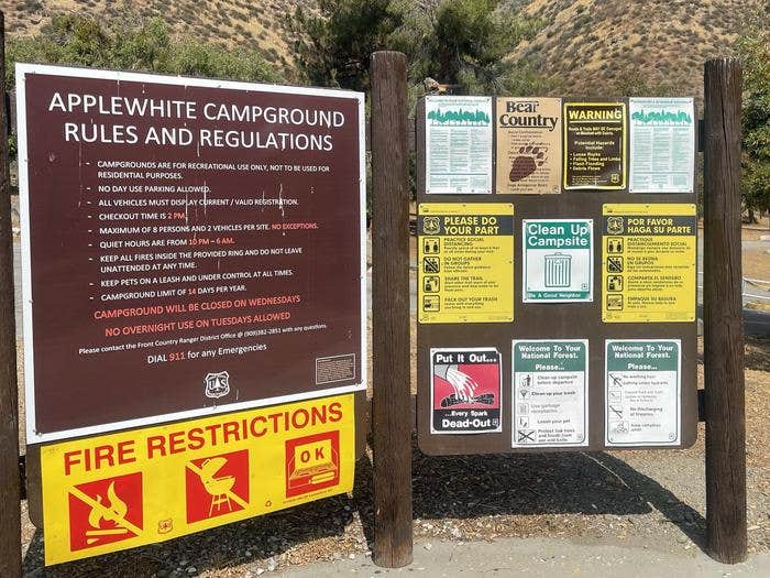 Applewhite Campground (Ca) — San Bernardino National Forest | Lytle ...