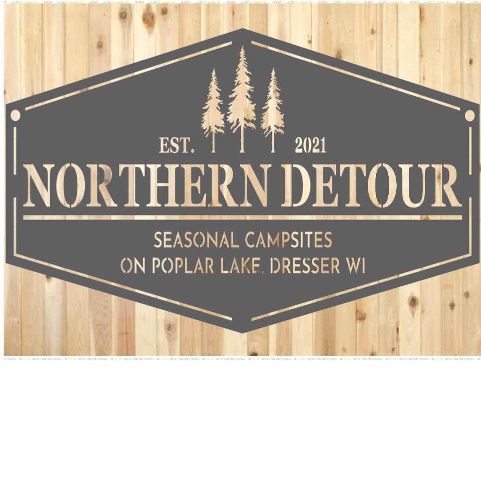 Northern Detour RV Site on Poplar Lake | Dresser, WI
