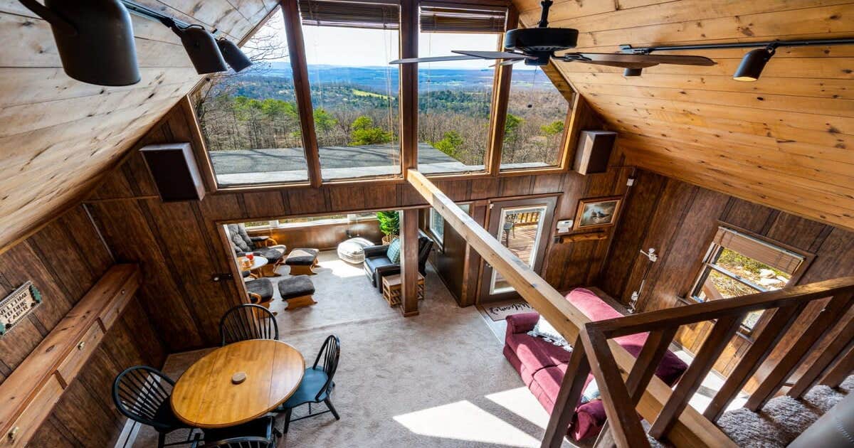 Mountaintop Views, Hot Tub, Deck, Fire Pit & WiFi Camping | High View ...