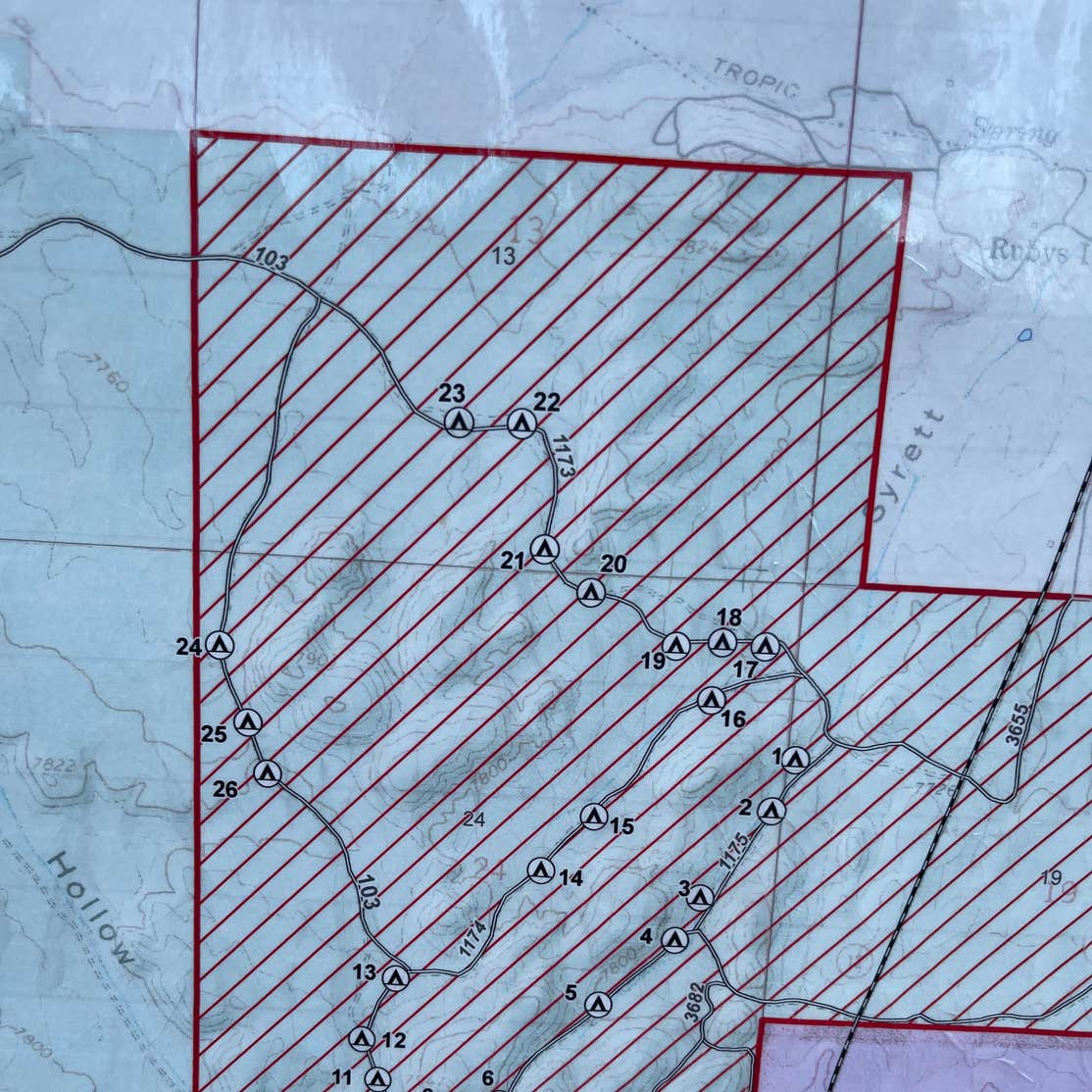 FR 090 - dispersed camping | Fern Ridge Lake, UT