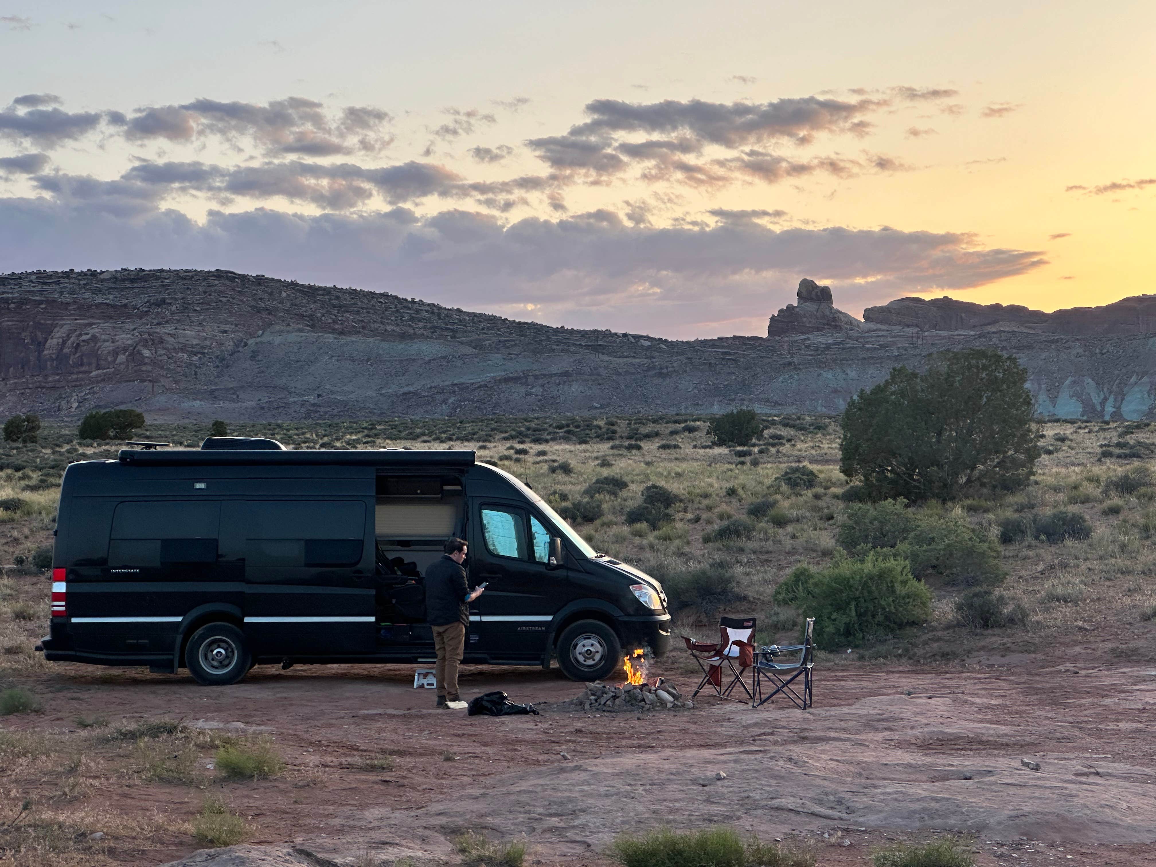 Camping near Arches National Park, UT