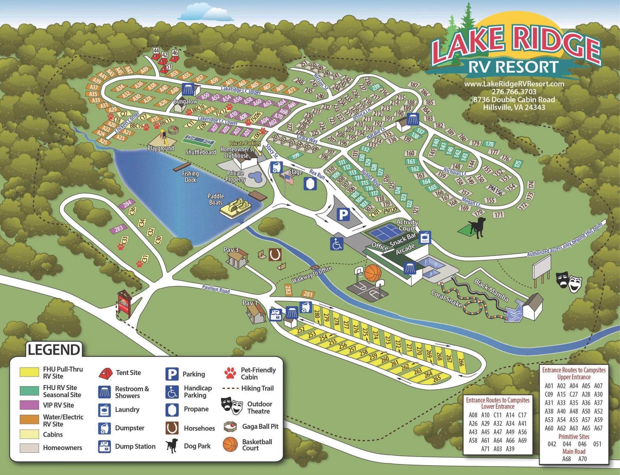 Lake Ridge RV Resort | Woodlawn, Virginia