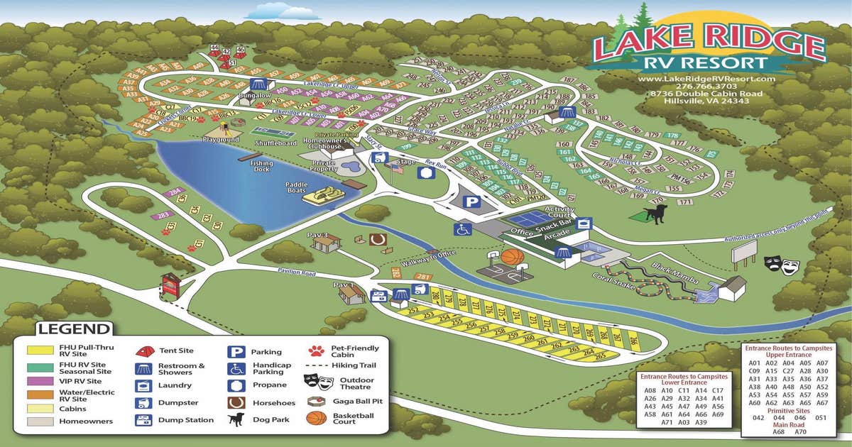 Lake Ridge RV Resort | Woodlawn, Virginia