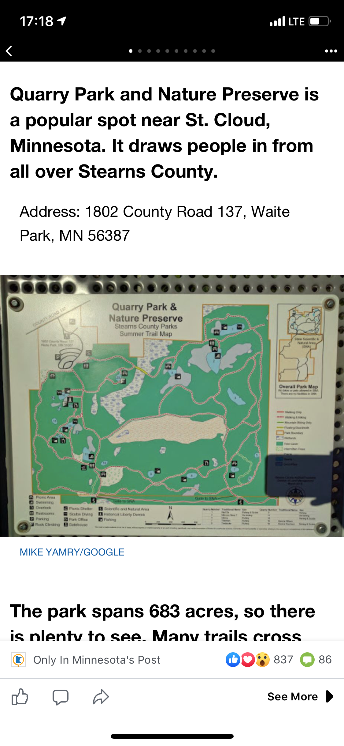 Lake Carlos State Park Campground | Carlos, Minnesota