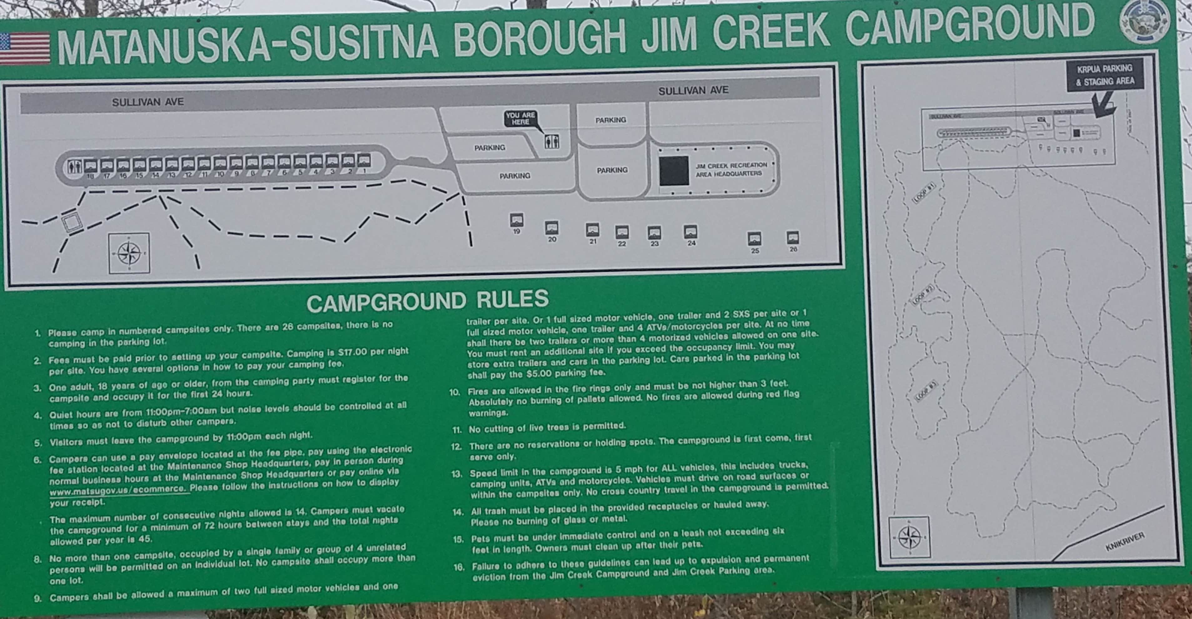 Jim Creek Recreational Campground | Palmer, Alaska
