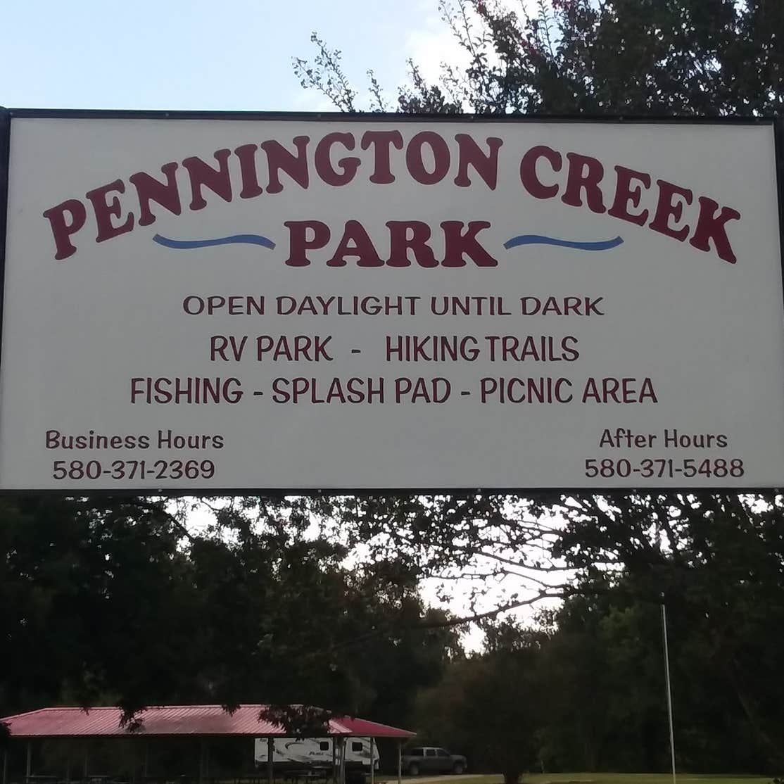 Pennington Creek Park Camping | Tishomingo, Oklahoma