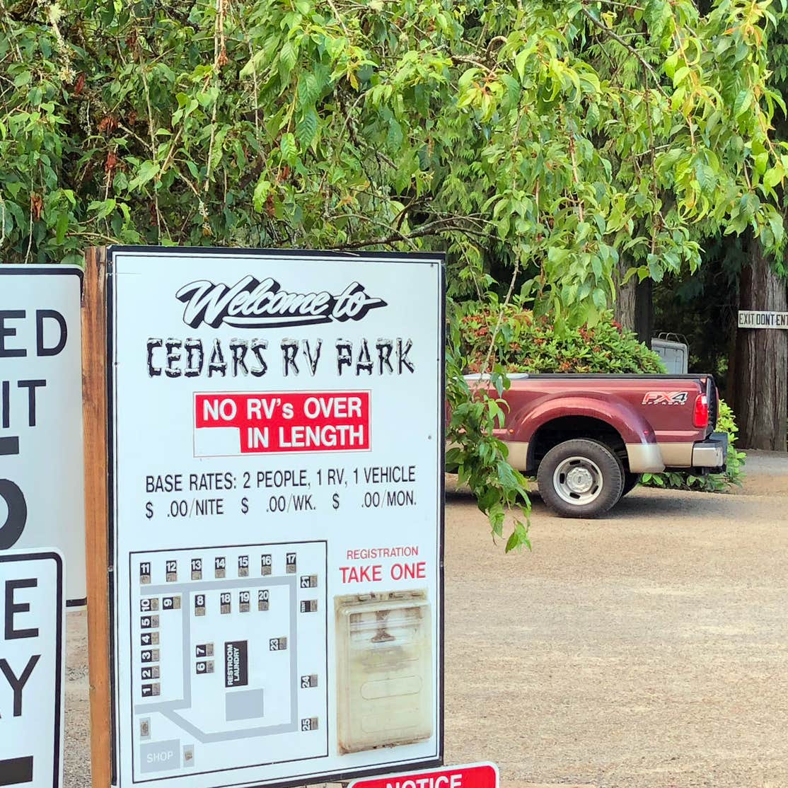 Cedars RV Park | Castle Rock, Washington