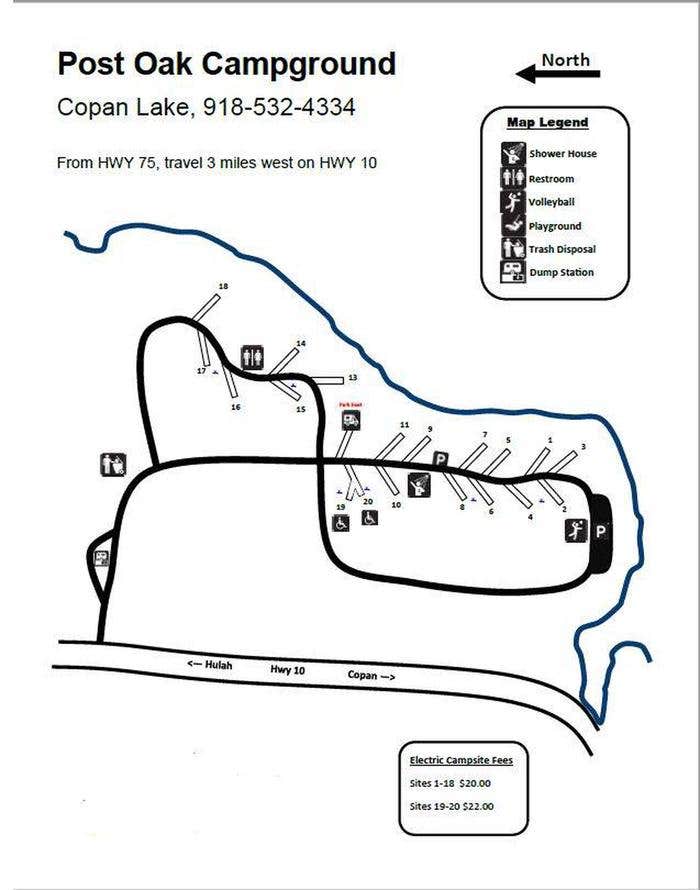 Post Oak Park Camping | Copan, OK