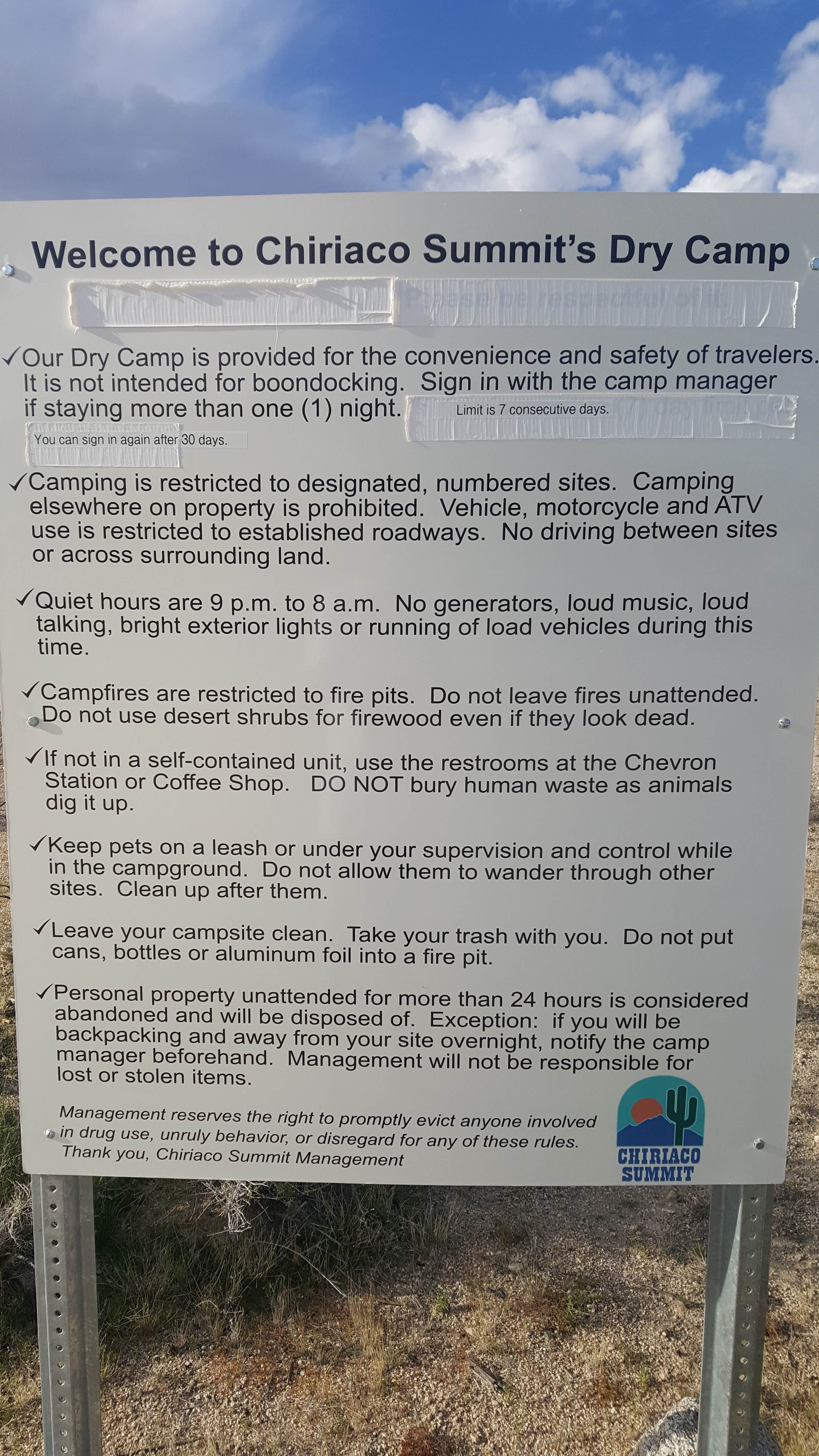 Chiriaco Summit Dry Camp Area | Chiriaco Summit, CA