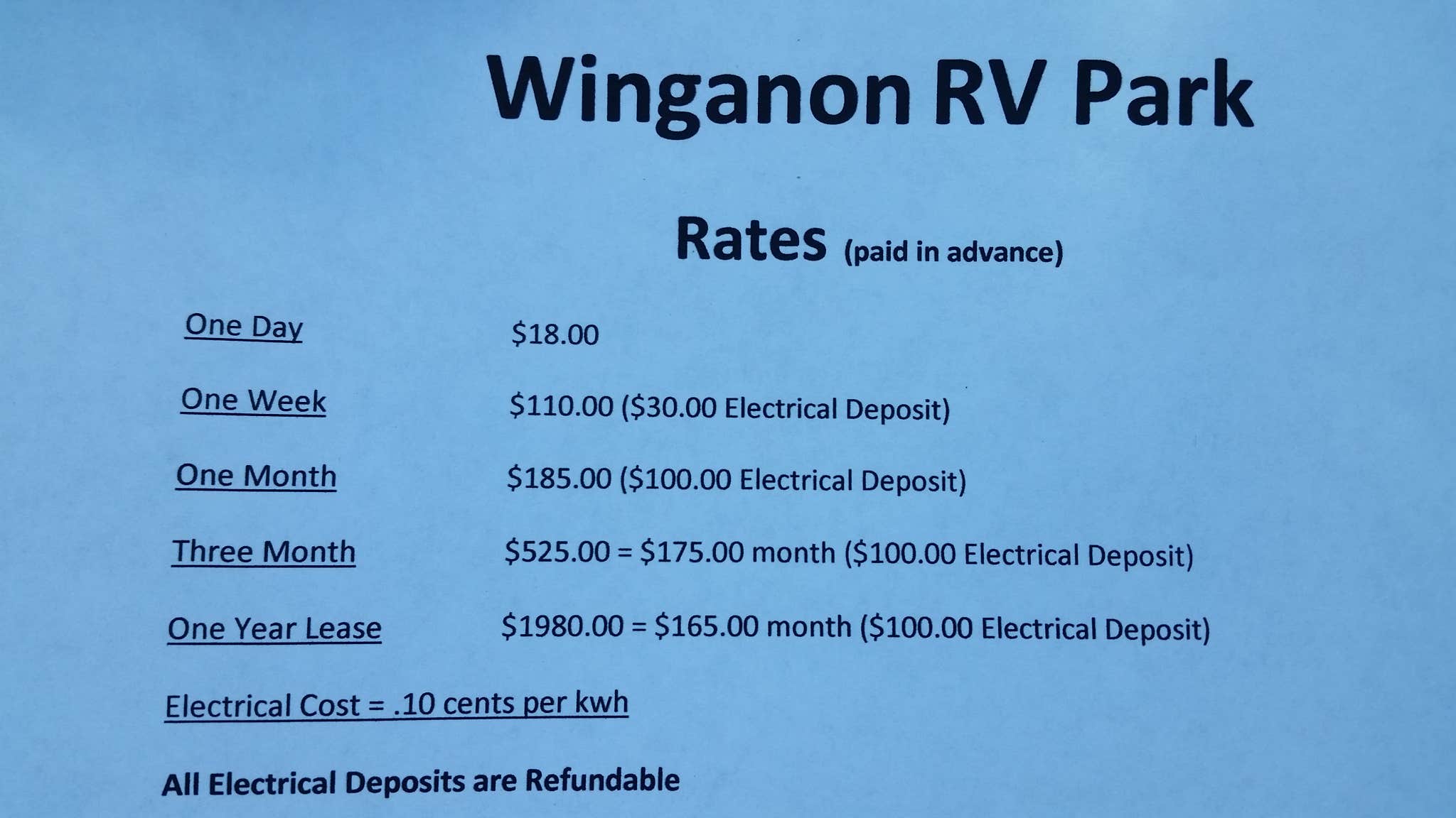 Winganon RV park | Oologah, Oklahoma