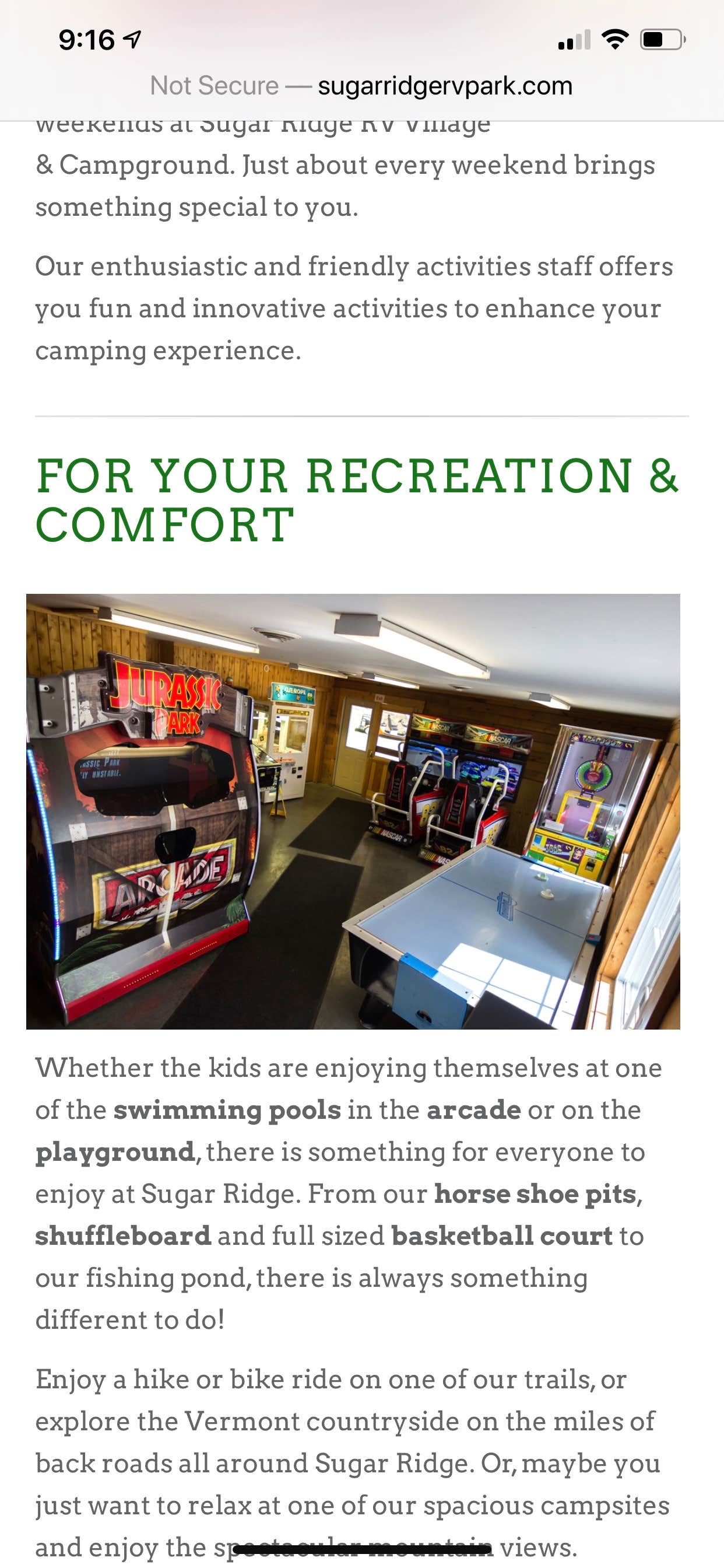 Sugar Ridge RV Village & Campground Camping | The Dyrt