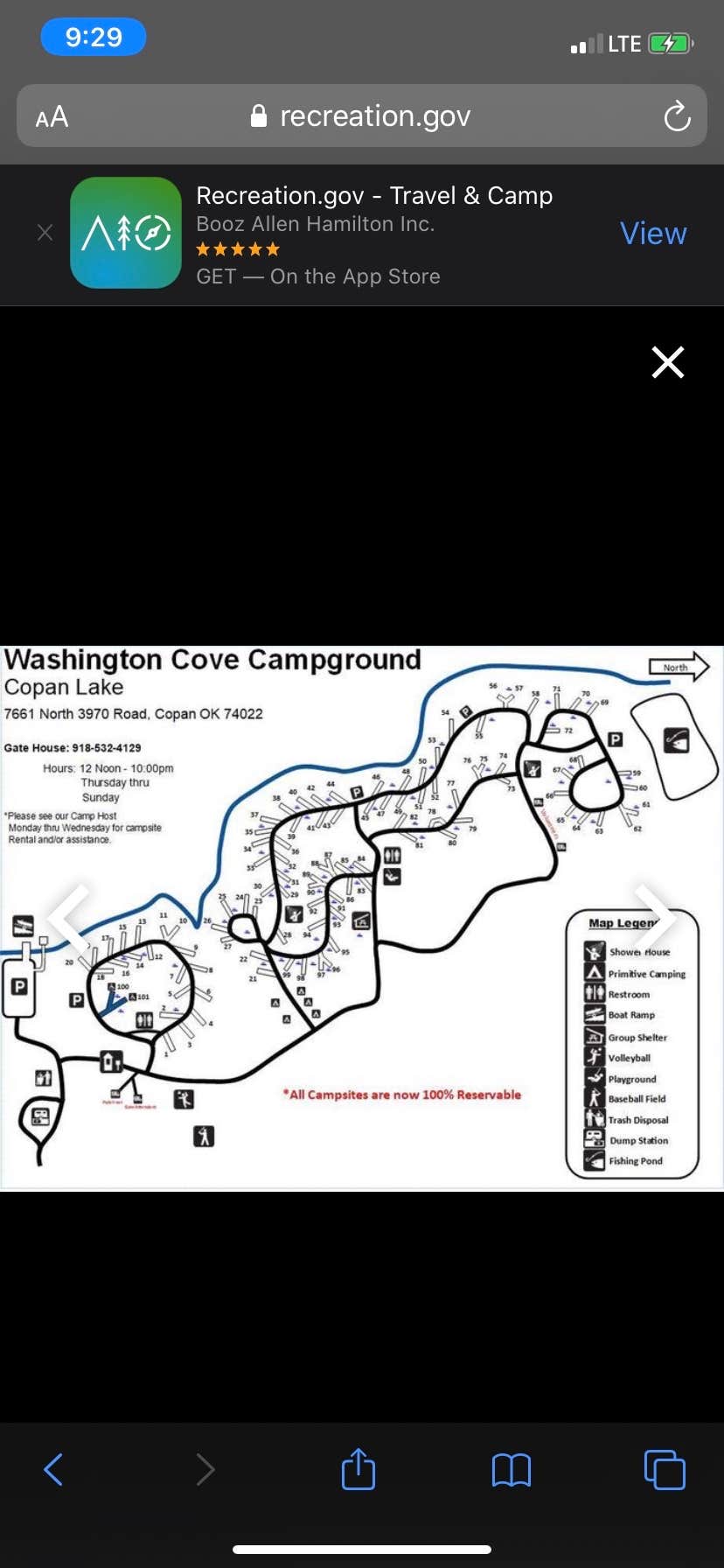 Washington Cove Camping | Copan, Oklahoma