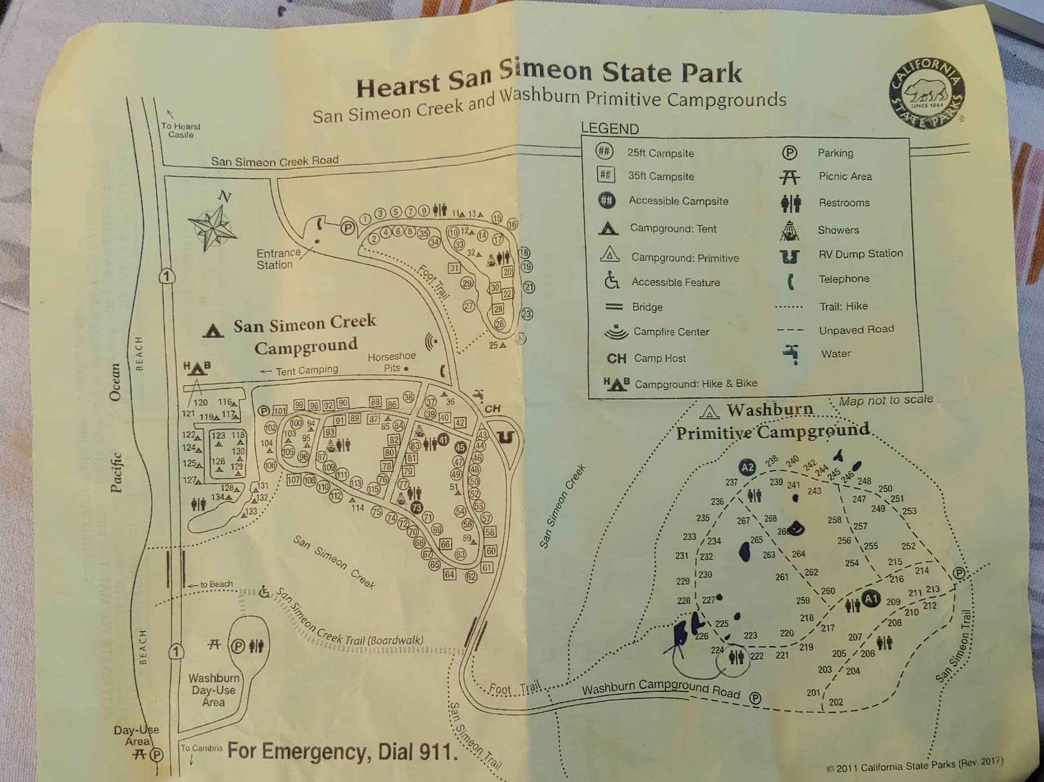 Washburn Primitive Campground — Hearst San Simeon State Park | San ...