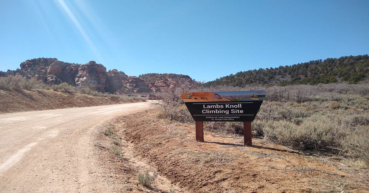 Lambs Knoll Climbing Site Camping | Virgin, UT