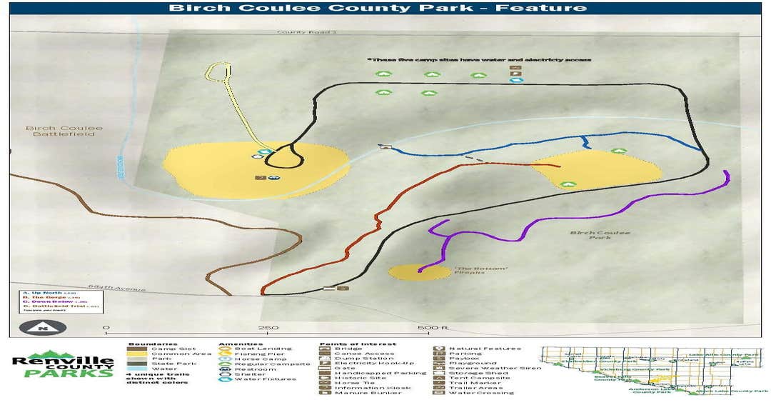 Birch Coulee County Park Camping | Morton, Minnesota