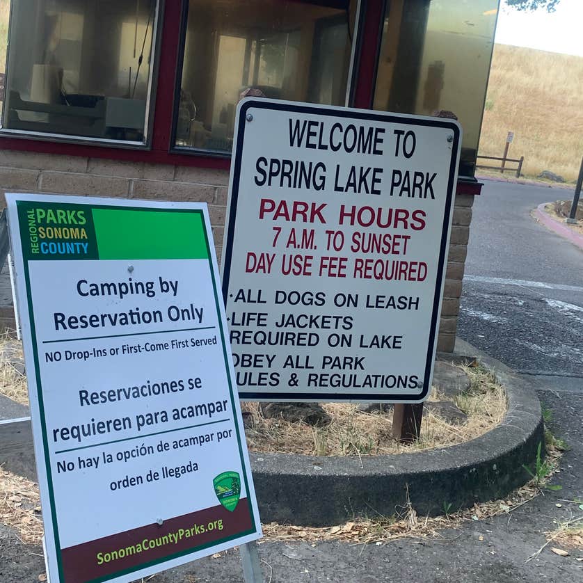 Spring Lake Regional Park Camping | Santa Rosa, California