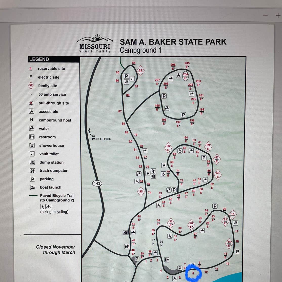 Sam A. Baker State Park Campground | Patterson, Missouri