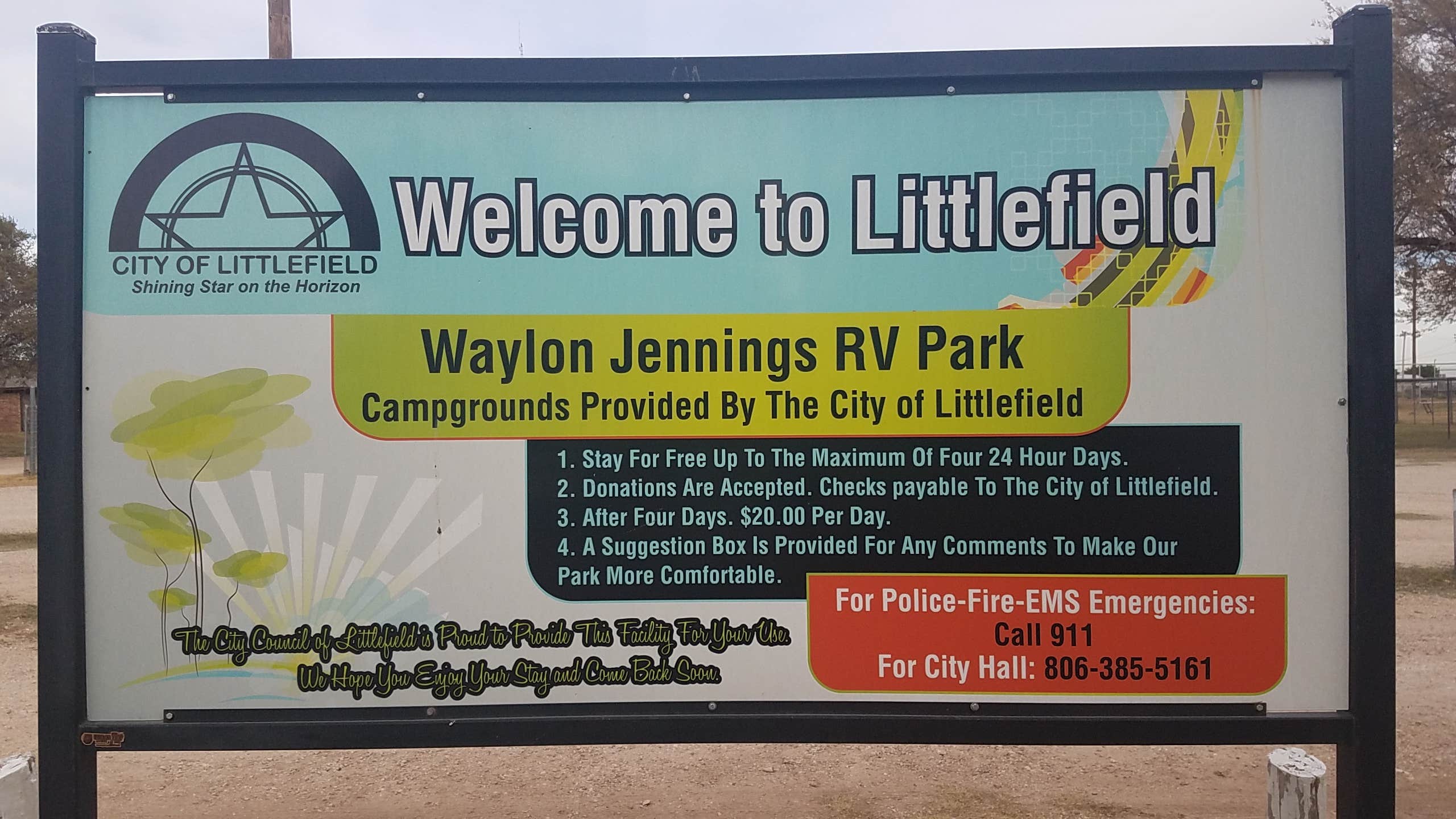 Waylon Jennings RV Park | Littlefield, TX