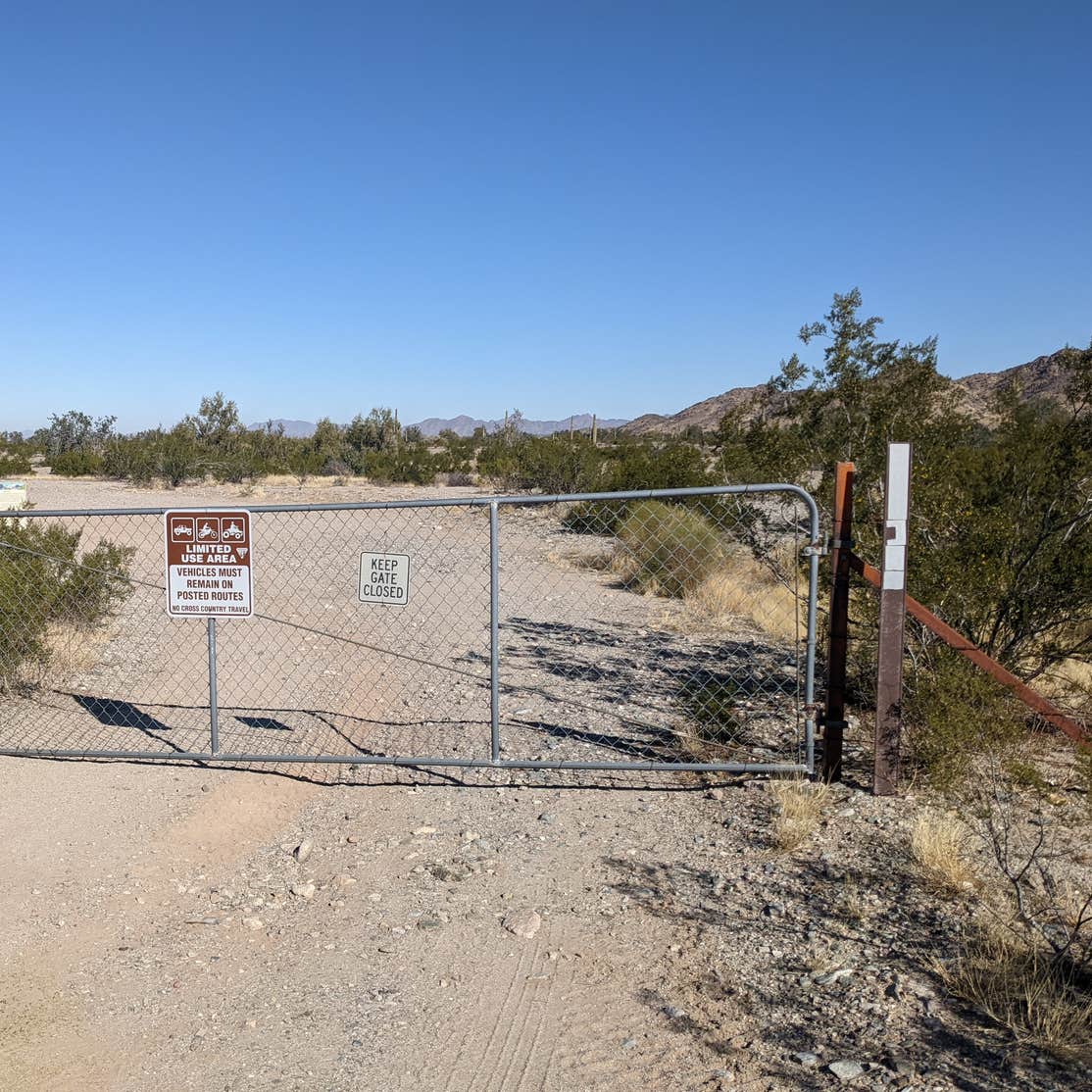 BLM Sonoran Desert National Monument - BLM road 8035 access Camping ...