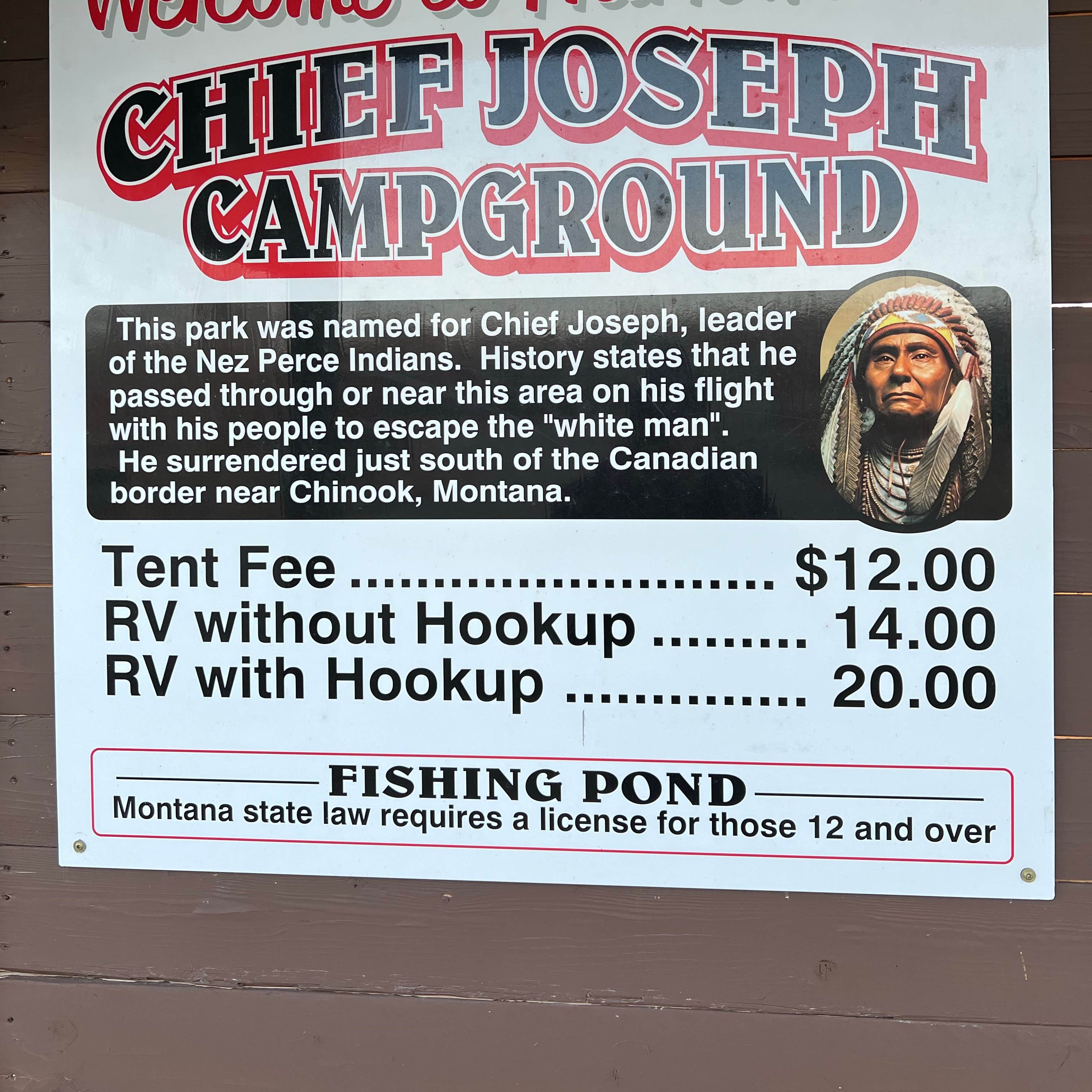Chief Joseph City Park Camping | Shawmut, Montana