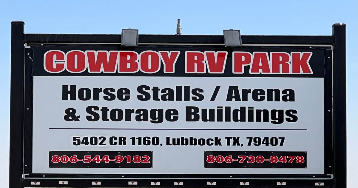 Cowboy RV Park & Horse Hotel | Lubbock, Texas