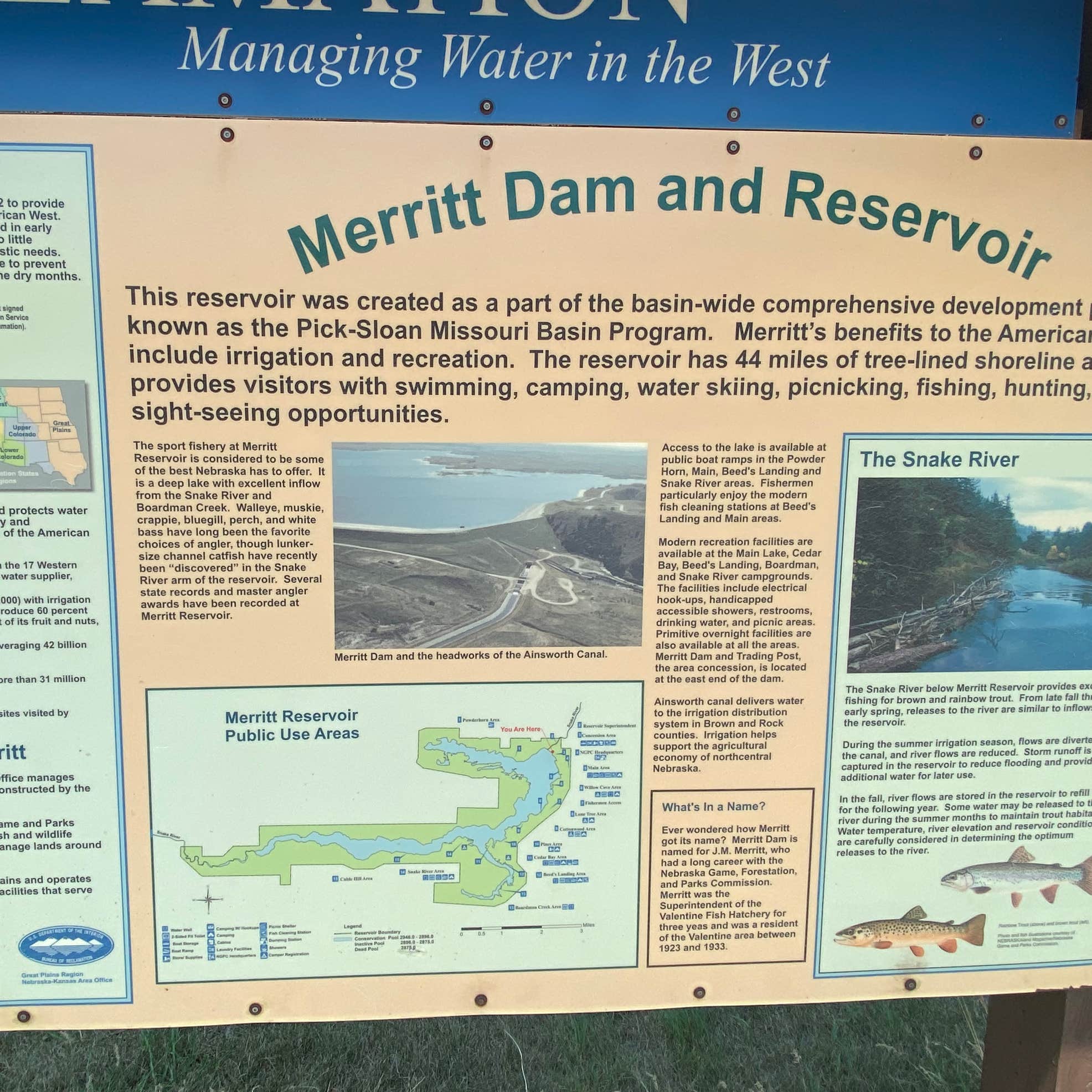 Merritt Reservoir Main Area Campground | Valentine, Nebraska