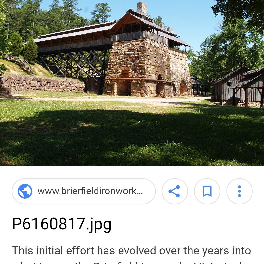 Brierfield Ironworks Historical Park Camping | Brierfield, Alabama