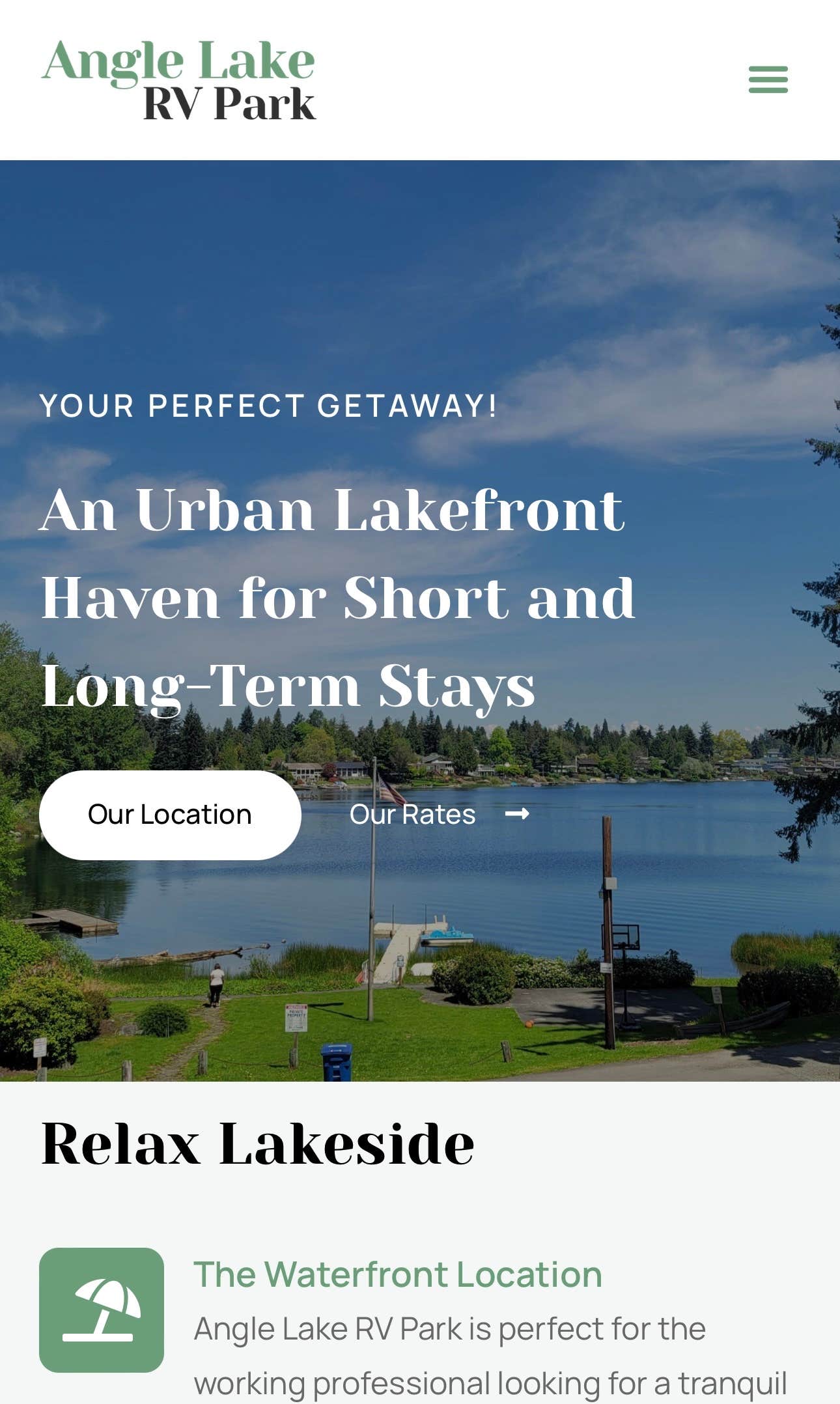 Angle Lake RV Park | Normandy Park, WA