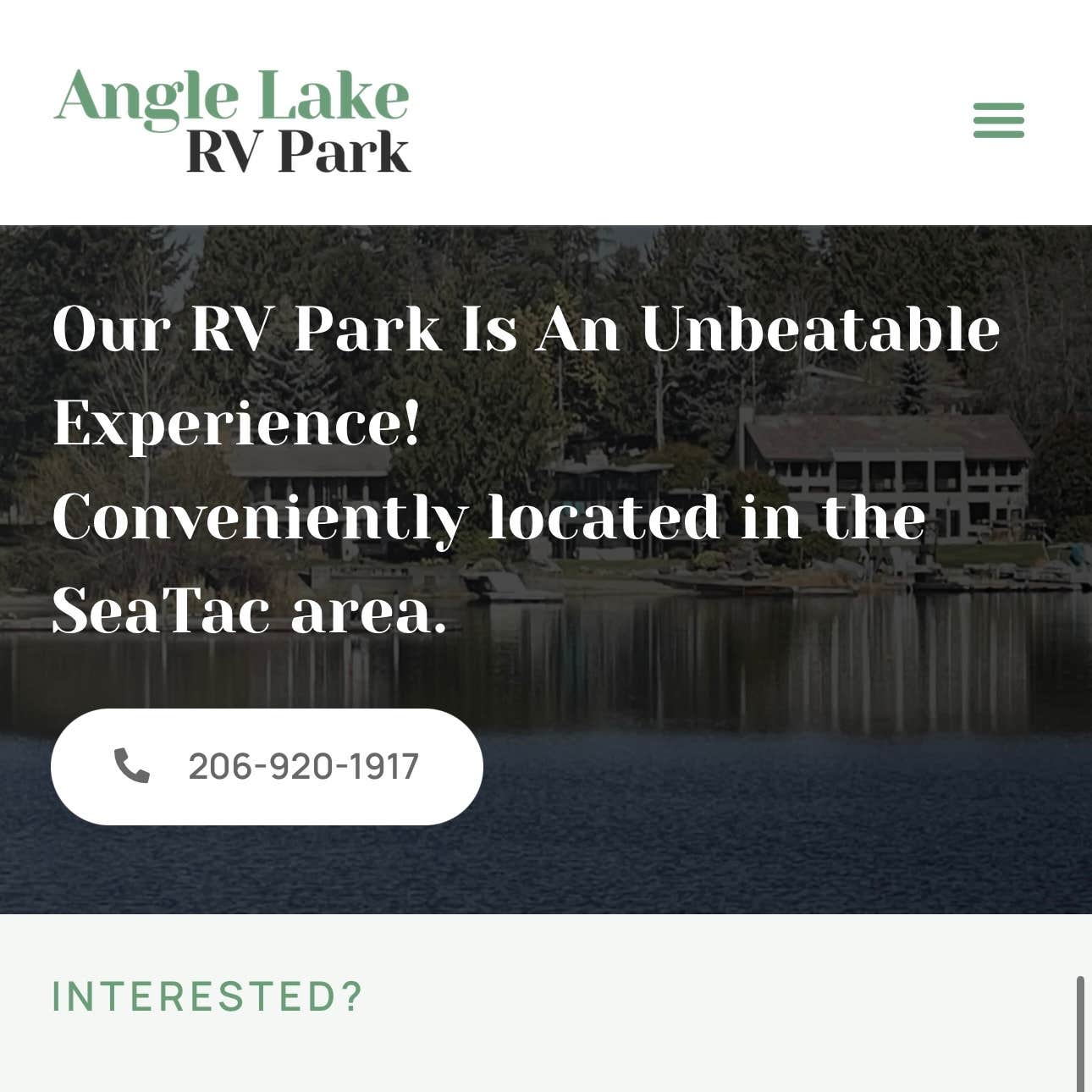 Angle Lake RV Park | Normandy Park, Washington
