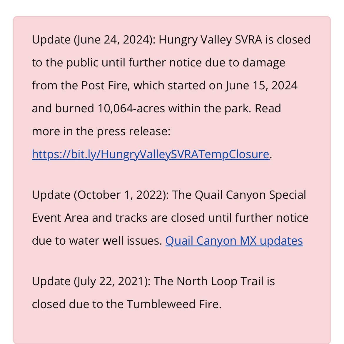 ATV Campground — Hungry Valley State Vehicular Recreation Area | Lebec ...