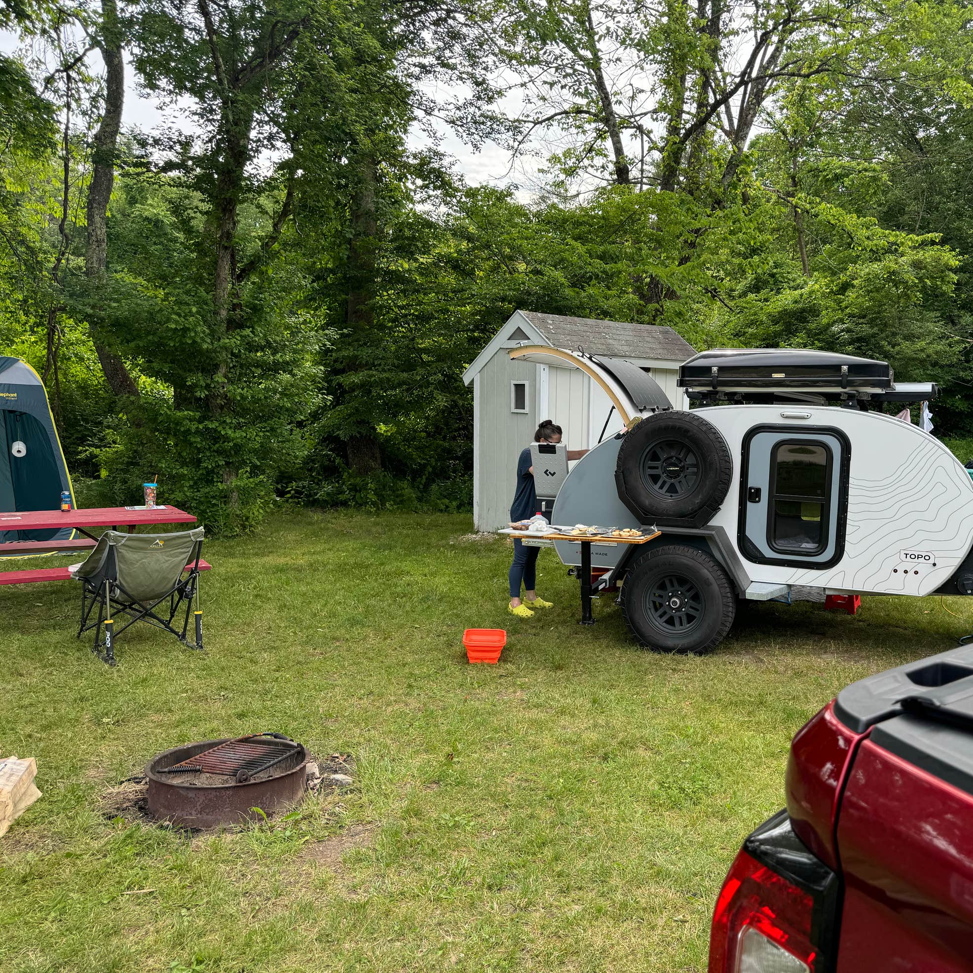 Camping On The Battenkill | Arlington, Vermont
