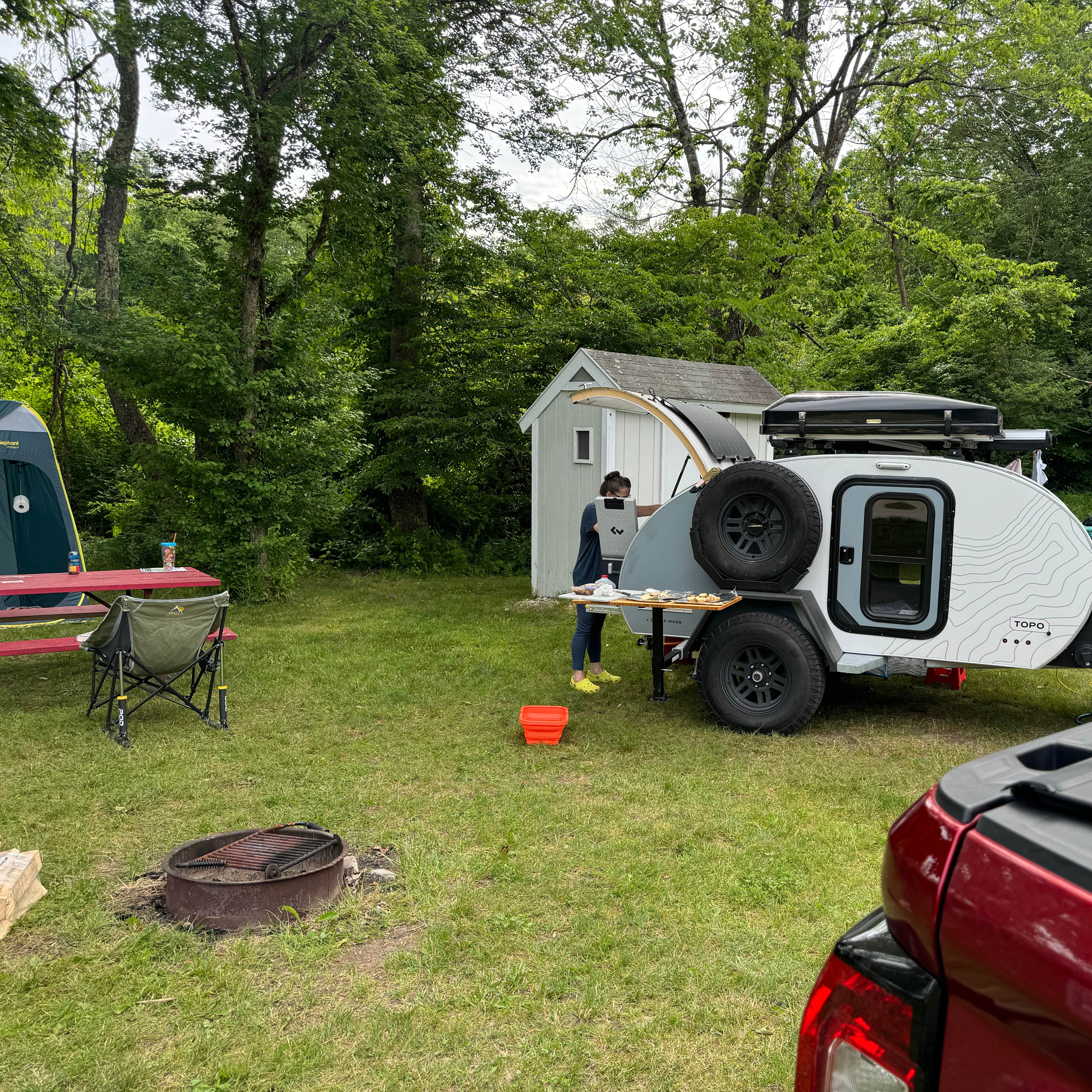 Camping On The Battenkill | Arlington, Vermont