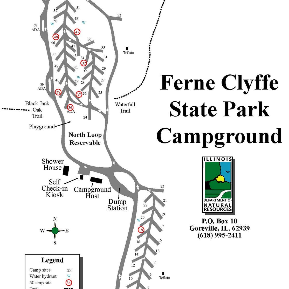 Turkey Ridge Campground — Ferne Clyffe State Park | Goreville, IL